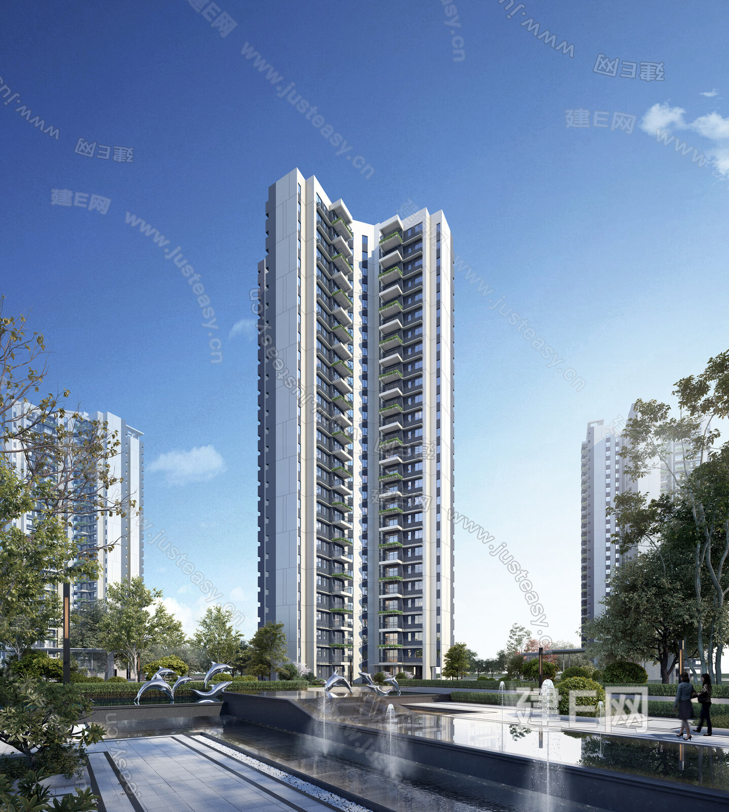 【现代高层住宅3d模型】建e网现代高层住宅3d模型下载 Id106123928 打造3d现代高层住宅模型免费下载平台