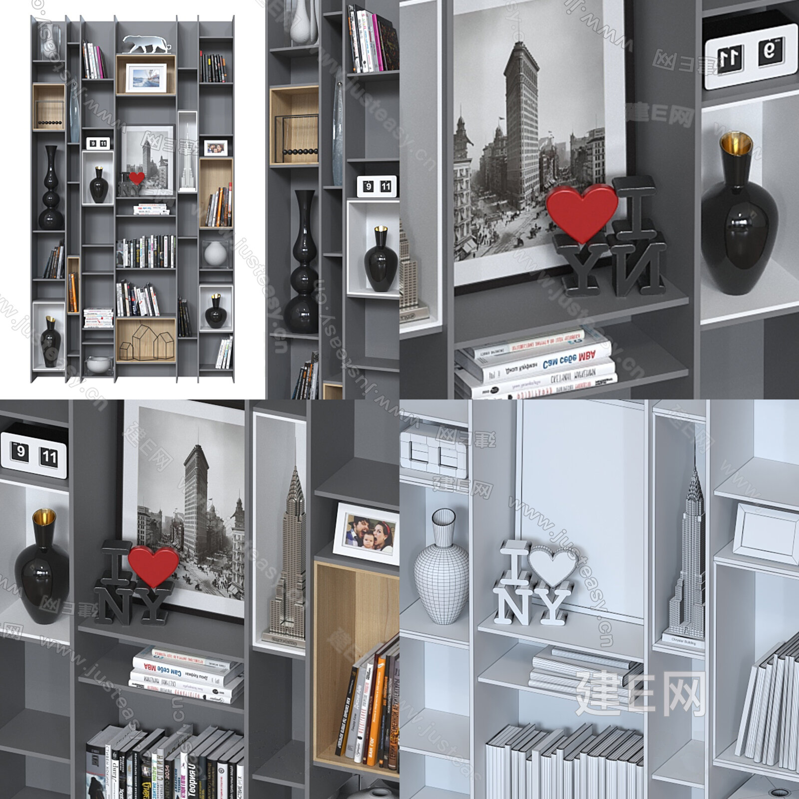 【现代置物架3d模型】建e网现代置物架3d模型下载 Id107565646 打造3d现代置物架模型免费下载平台