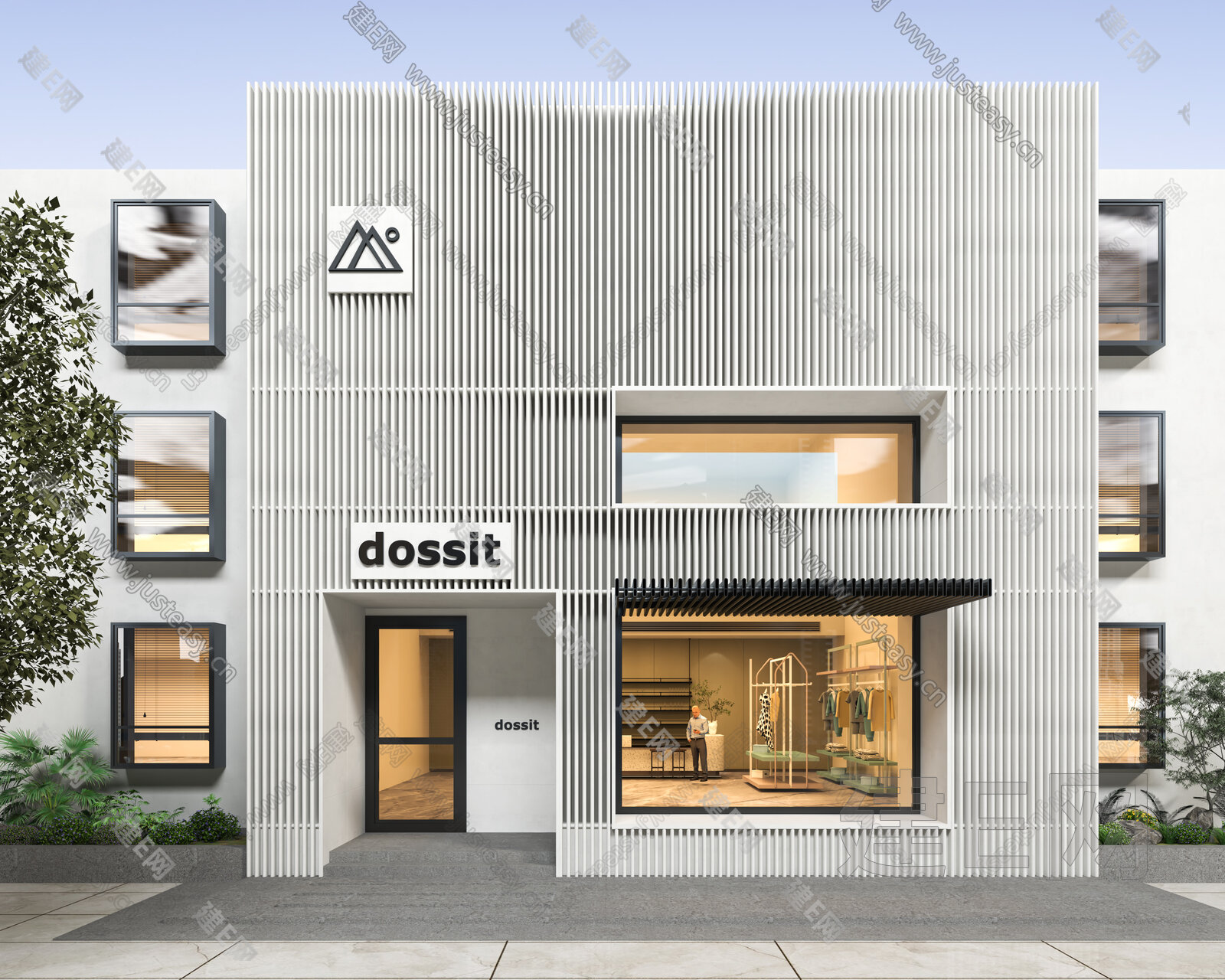 【现代店铺门头3d模型】建e网现代店铺门头3d模型下载 Id108679850 打造3d现代店铺门头模型免费下载平台