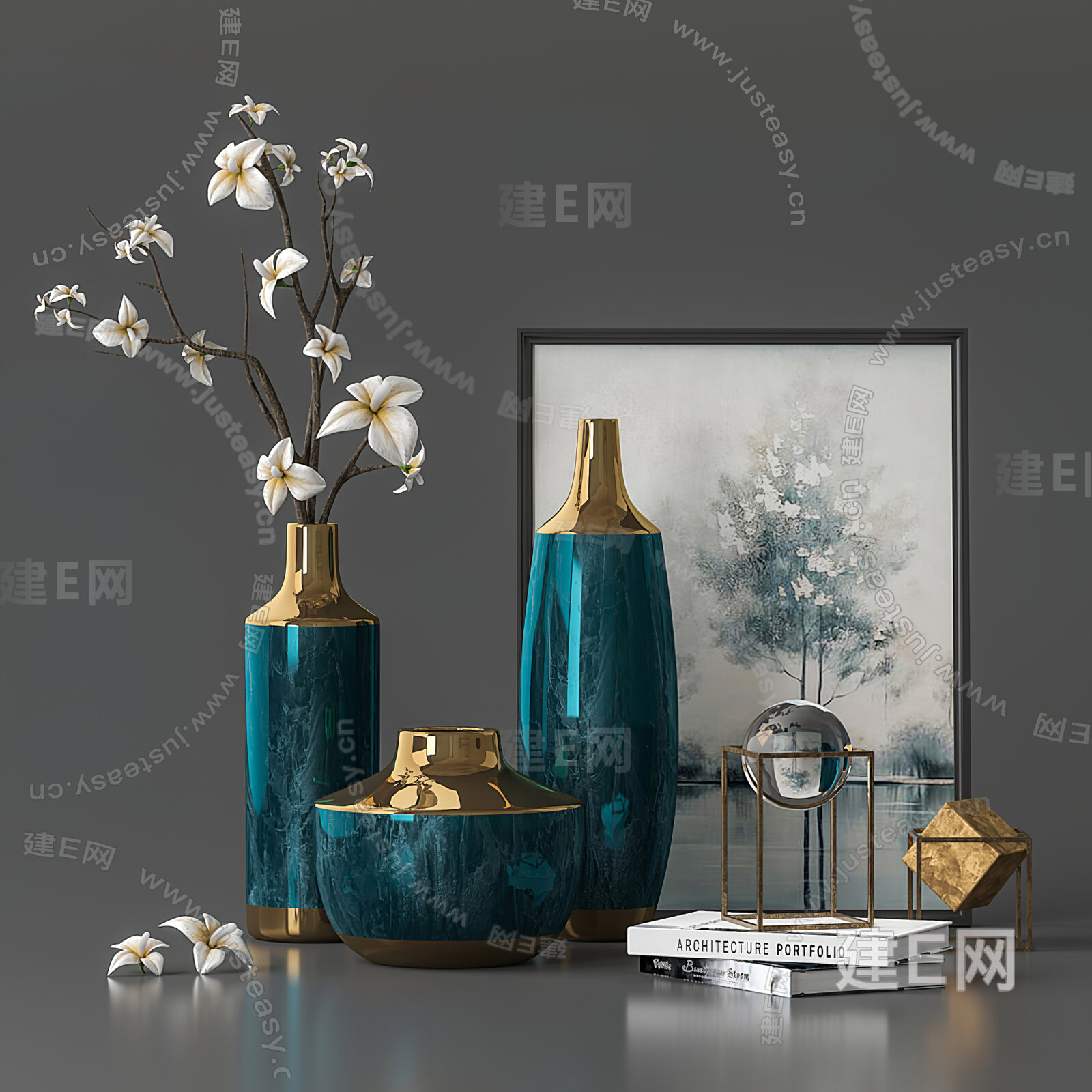 【现代花瓶相框摆件3d模型】建e网现代花瓶相框摆件3d模型下载 Id101732936 打造3d现代花瓶相框摆件模型免费下载平台