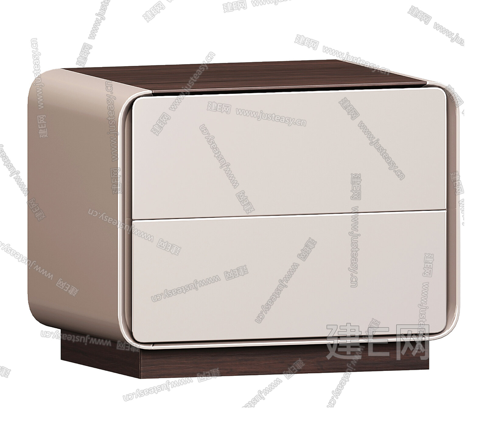 Minotti 现代床头柜模型SU模型下载[ID:109005384]_建E室内设计网