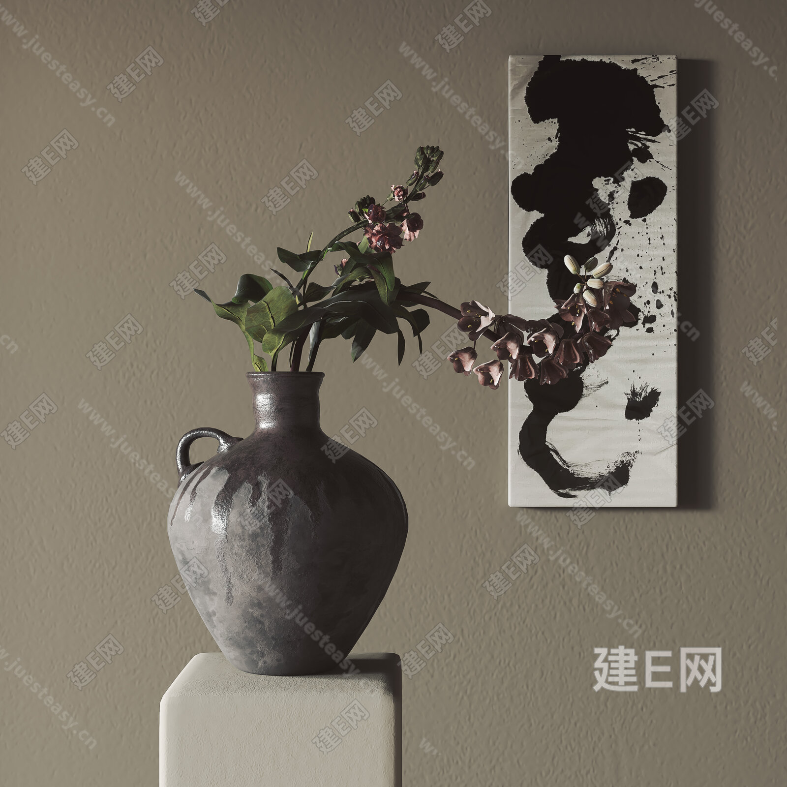【侘寂风饰品摆件3d模型】建e网侘寂风饰品摆件3d模型下载 Id115561153 打造3d侘寂风饰品摆件模型免费下载平台
