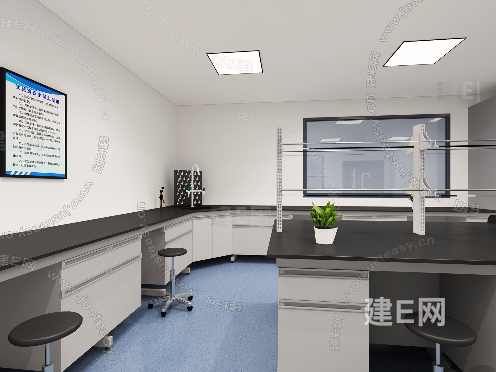 【现代实验室3d模型】建e网现代实验室3d模型下载 Id116282011 打造3d现代实验室模型免费下载平台