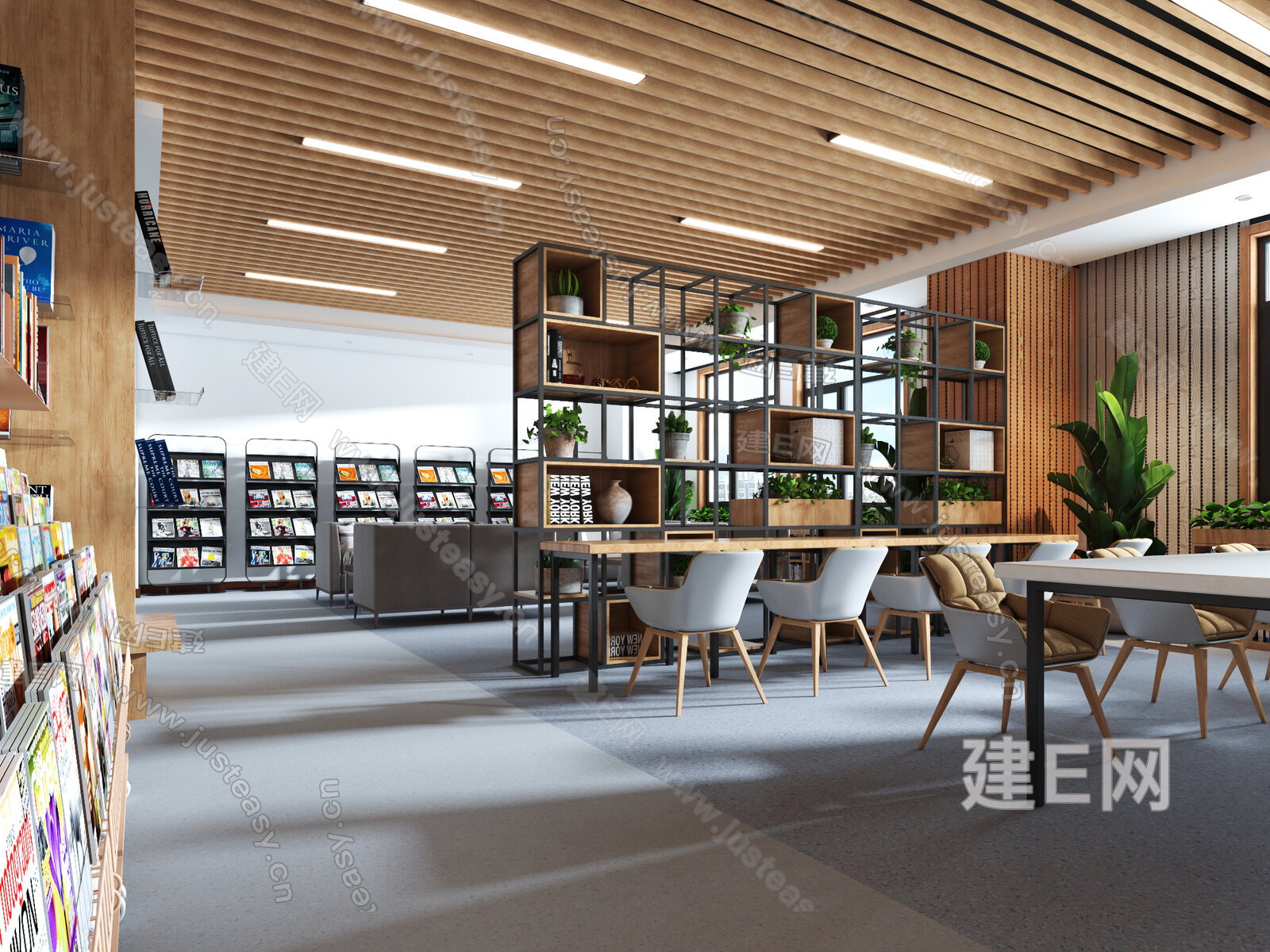 【现代图书馆3d模型】建e网现代图书馆3d模型下载 Id109466189 打造3d现代图书馆模型免费下载平台