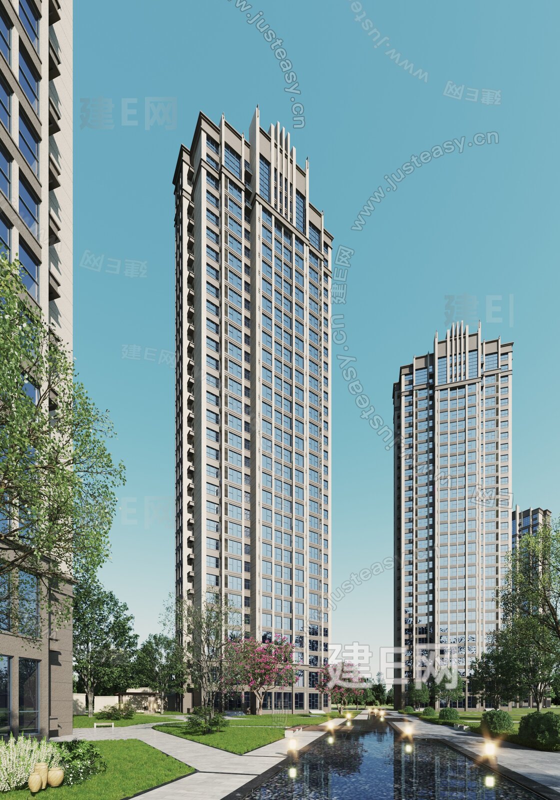 【现代高层住宅建筑3d模型】建e网现代高层住宅建筑3d模型下载 Id110514768 打造3d现代高层住宅建筑模型免费下载平台