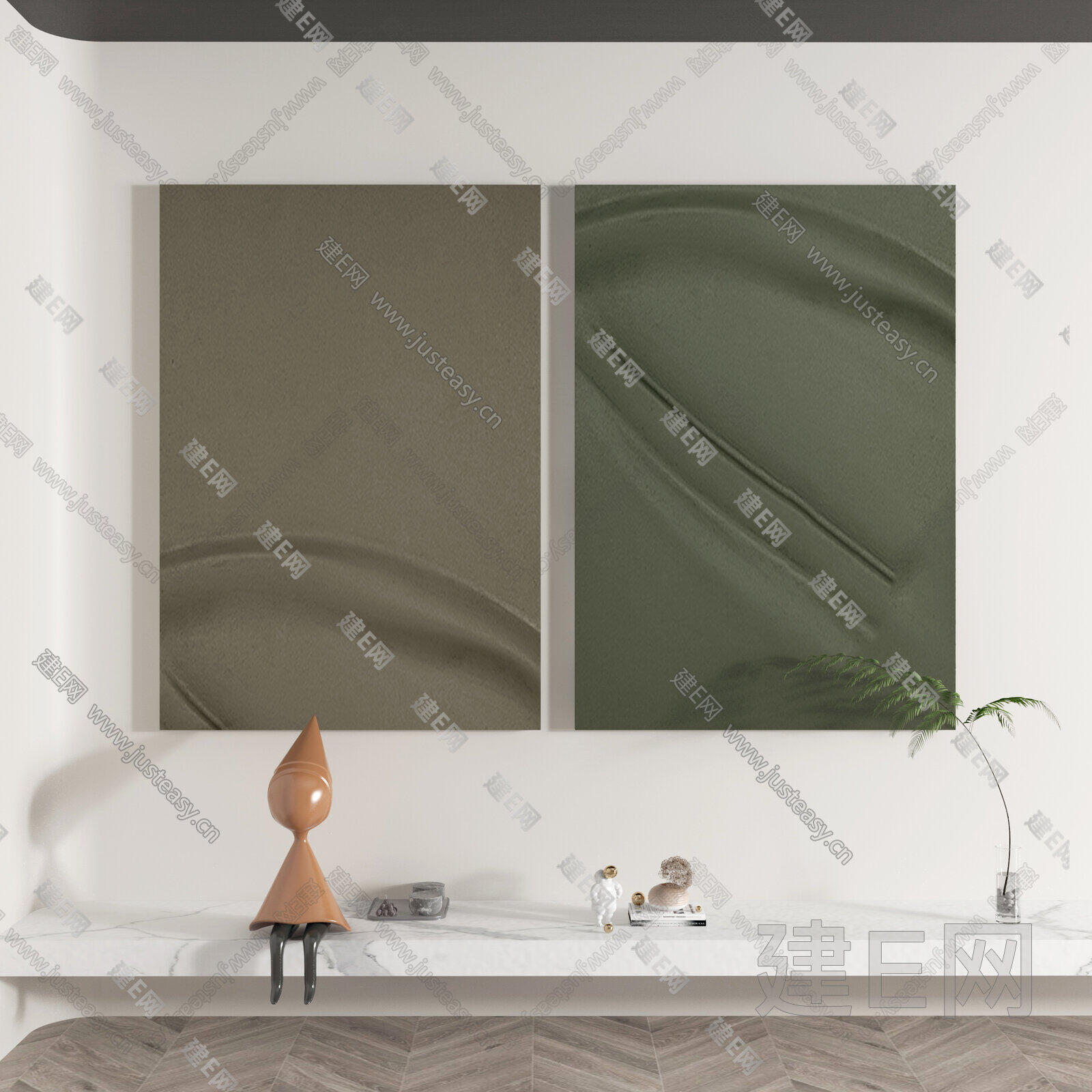 【现代抽象装饰画3d模型】建e网现代抽象装饰画3d模型下载 Id110645914 打造3d现代抽象装饰画模型免费下载平台