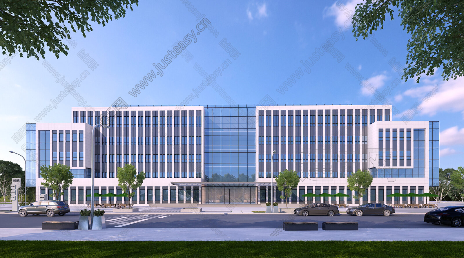 【现代多层办公楼3d模型】建e网现代多层办公楼3d模型下载 Id113201665 打造3d现代多层办公楼模型免费下载平台