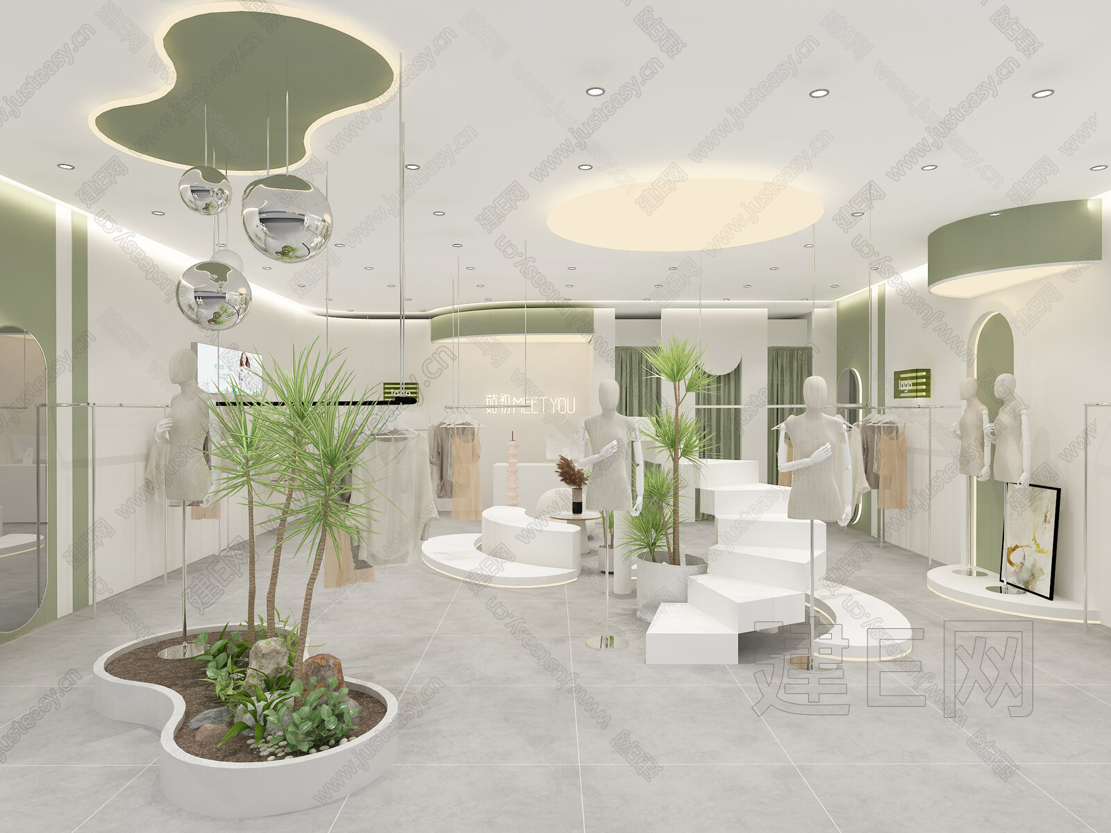 【现代服装店3d模型】建e网现代服装店3d模型下载 Id112808488 打造3d现代服装店模型免费下载平台