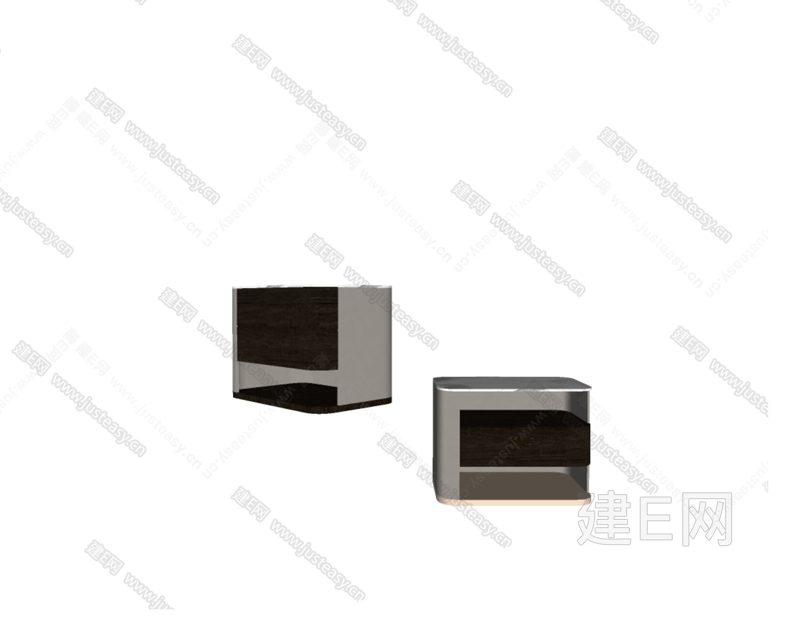 Minotti 现代床头柜模型SU模型下载[ID:111888932]_建E室内设计网