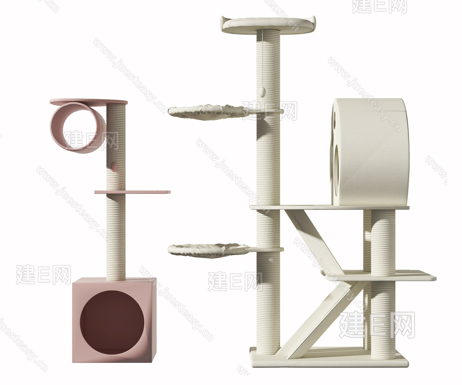 【现代猫爬架3d模型】建e网现代猫爬架3d模型下载 Id106190170 打造3d现代猫爬架模型免费下载平台