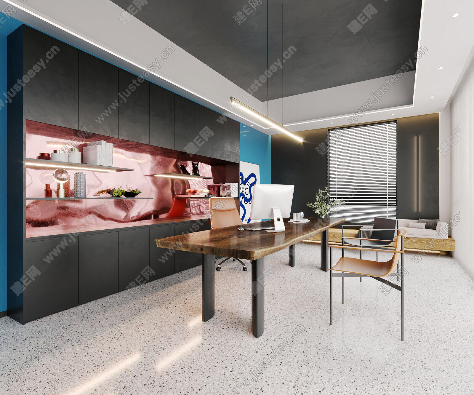 【现代总经理办公室3d模型】建e网现代总经理办公室3d模型下载 Id106714559 打造3d现代总经理办公室模型免费下载平台