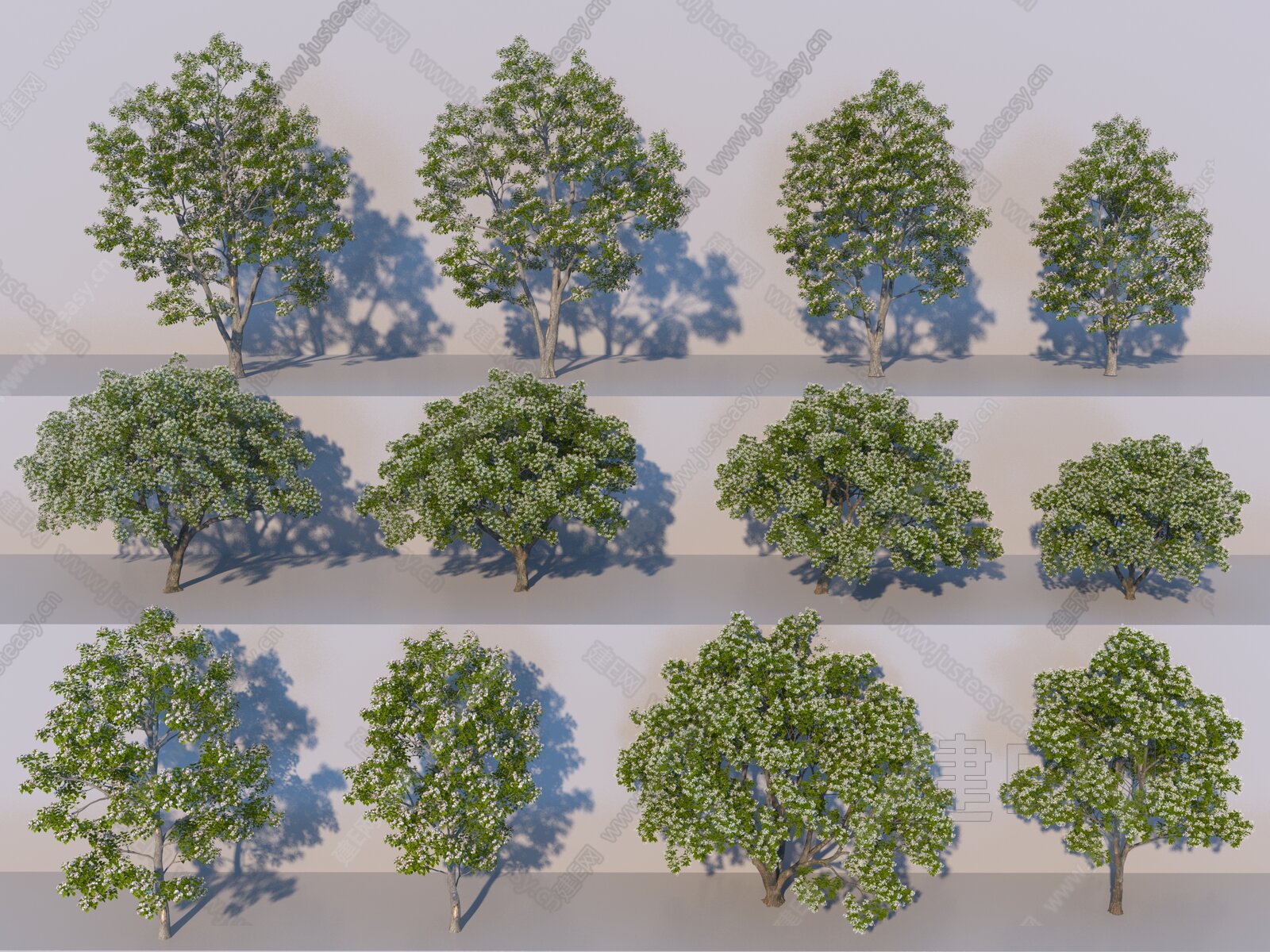 【现代树木3d模型】建e网现代树木3d模型下载 Id108418405 打造3d现代树木模型免费下载平台