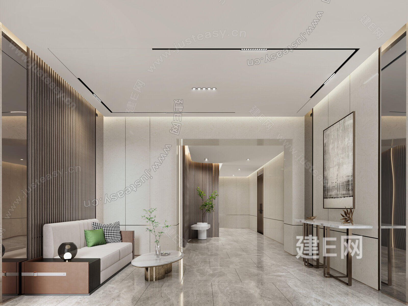 【现代入户大堂3d模型】建e网现代入户大堂3d模型下载 Id102192511 打造3d现代入户大堂模型免费下载平台