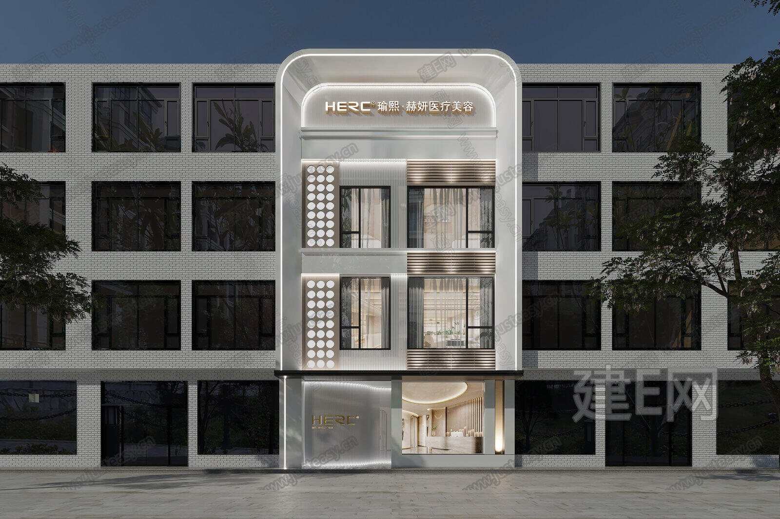 【现代门头门面3d模型】建e网现代门头门面3d模型下载 Id113333687 打造3d现代门头门面模型免费下载平台