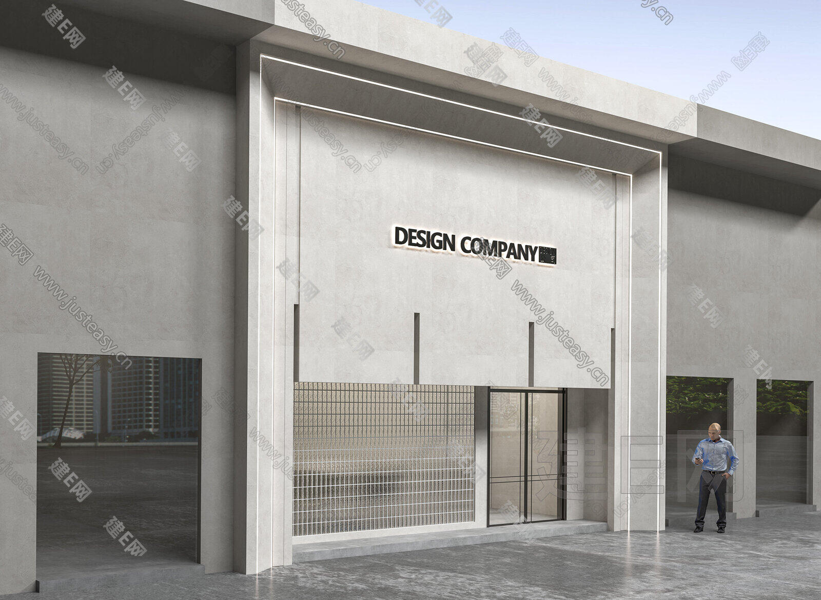 【现代门头门面3d模型】建e网现代门头门面3d模型下载 Id113792423 打造3d现代门头门面模型免费下载平台