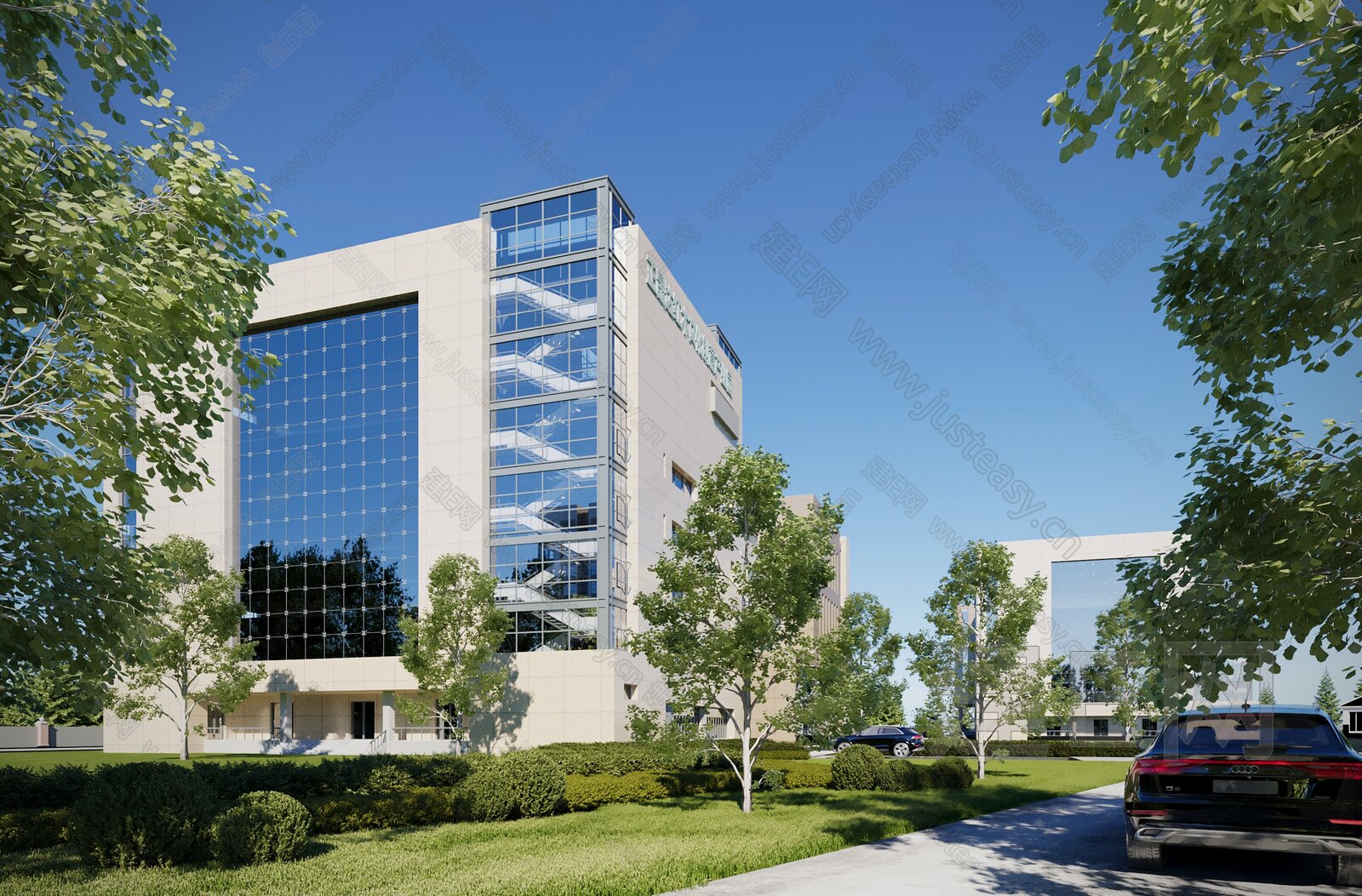 【现代多层办公楼3d模型】建e网现代多层办公楼3d模型下载 Id116151670 打造3d现代多层办公楼模型免费下载平台