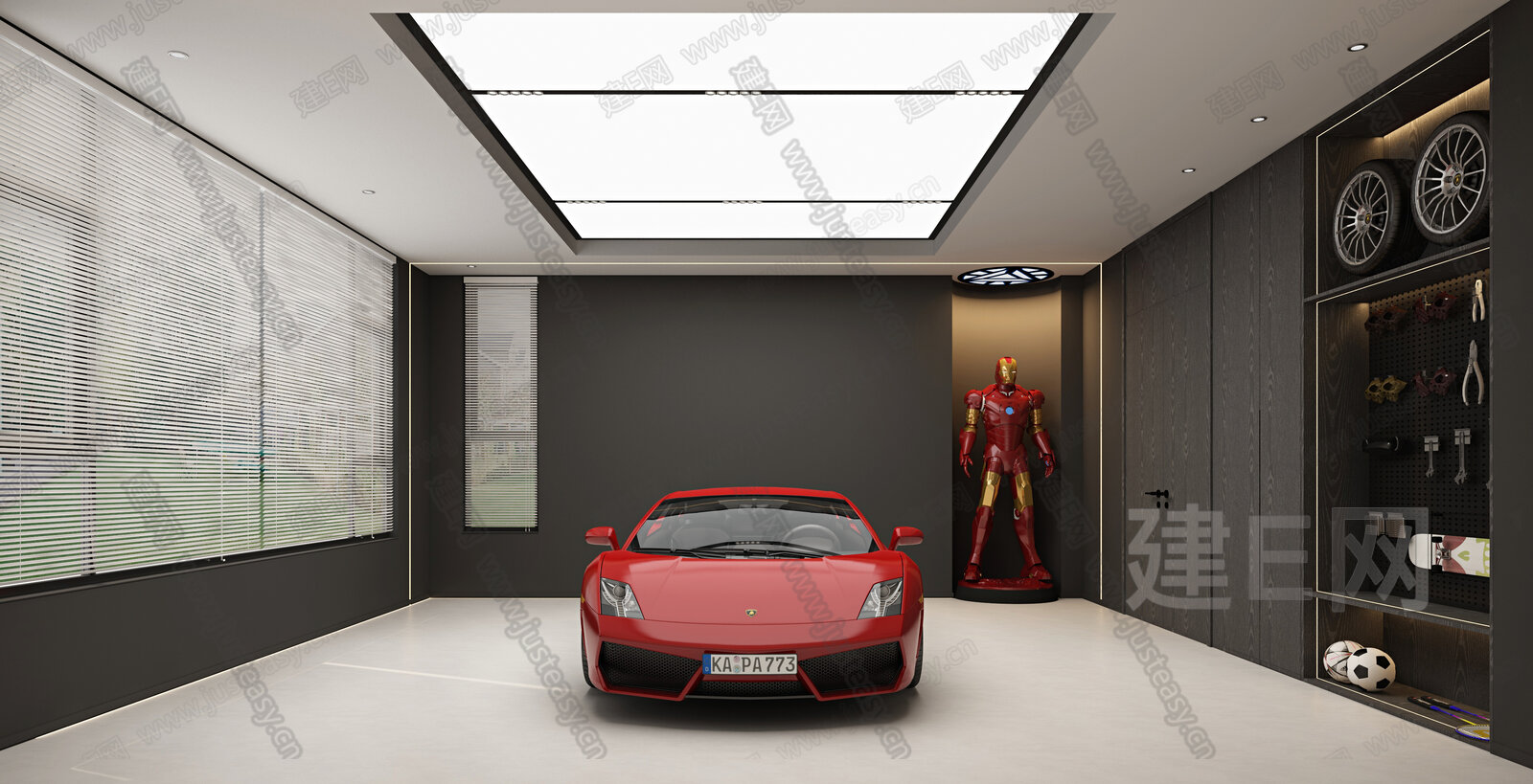 【现代车库3d模型】建e网现代车库3d模型下载 Id116610361 打造3d现代车库模型免费下载平台