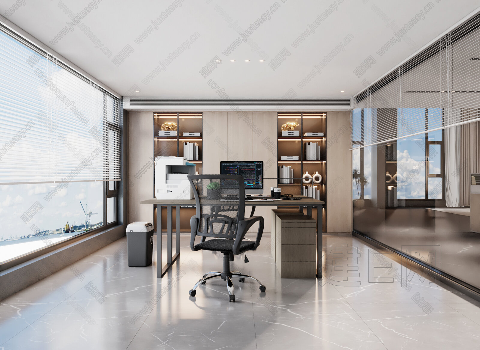 【现代经理办公室3d模型】建e网现代经理办公室3d模型下载 Id109467112 打造3d现代经理办公室模型免费下载平台
