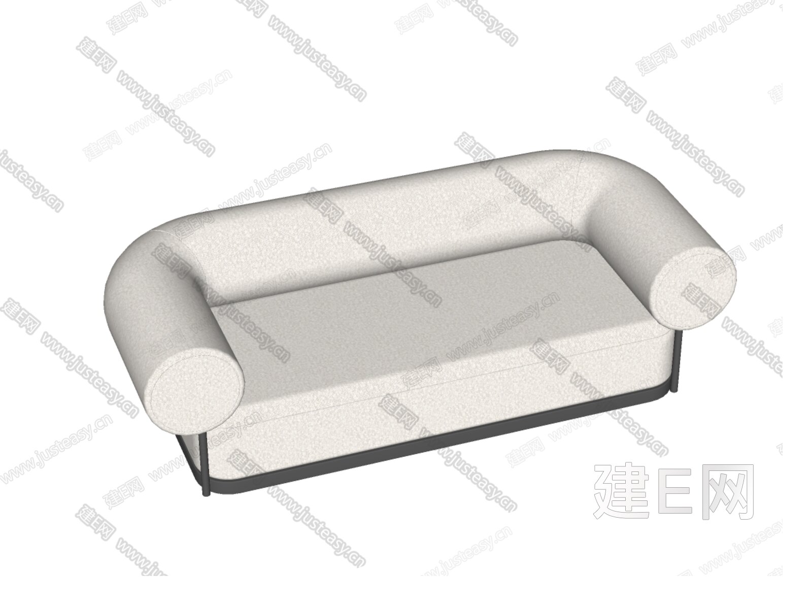 意大利 Poliform 现代多人沙发模型SU模型下载[ID:115494223]_建E室内设计网