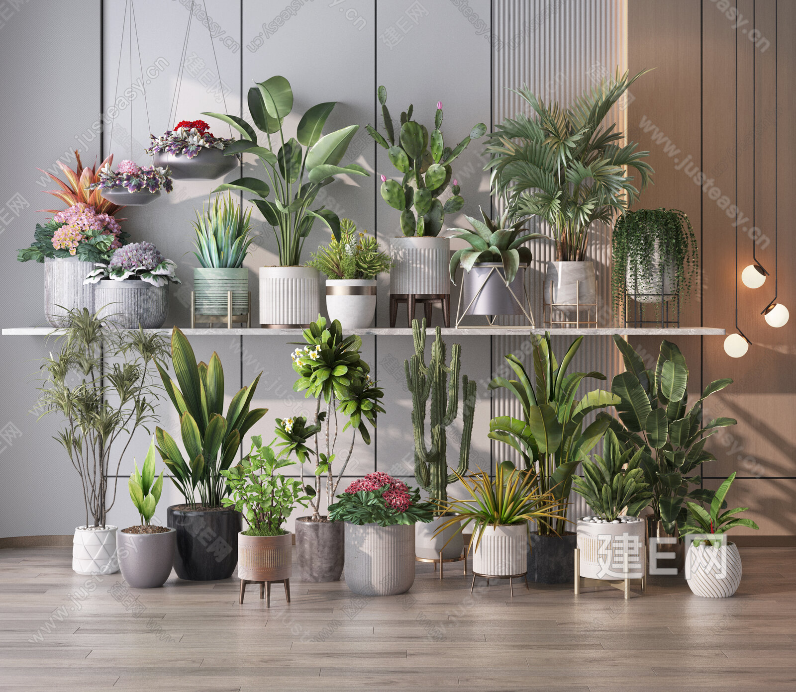 【现代绿植盆栽3d模型】建e网现代绿植盆栽3d模型下载 Id109860157 打造3d现代绿植盆栽模型免费下载平台