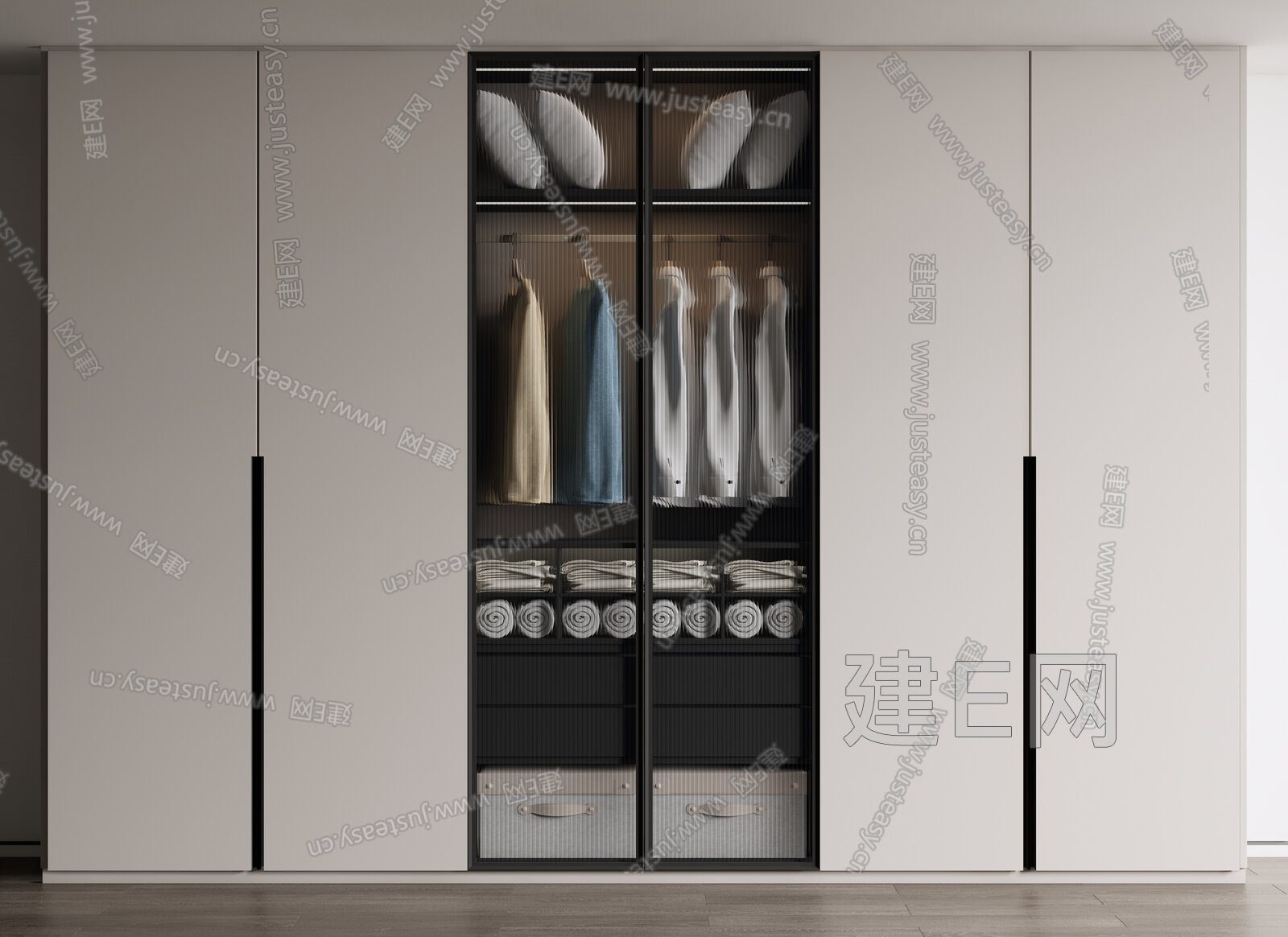 【现代玻璃平开衣柜3d模型】建e网现代玻璃平开衣柜3d模型下载 Id110122317 打造3d现代玻璃平开衣柜模型免费下载平台