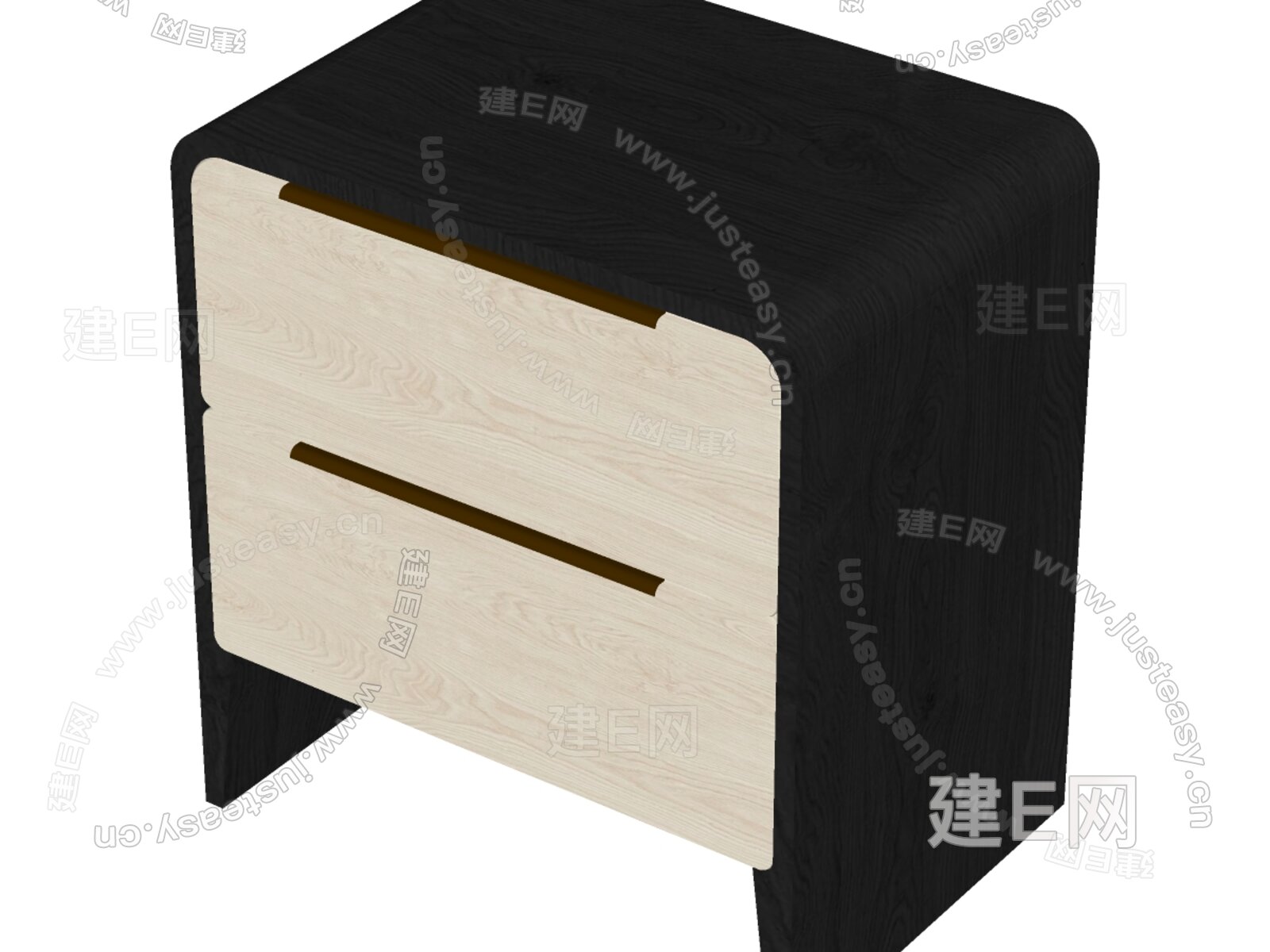 Minotti 现代床头柜模型SU模型下载[ID:116804987]_建e网su模型