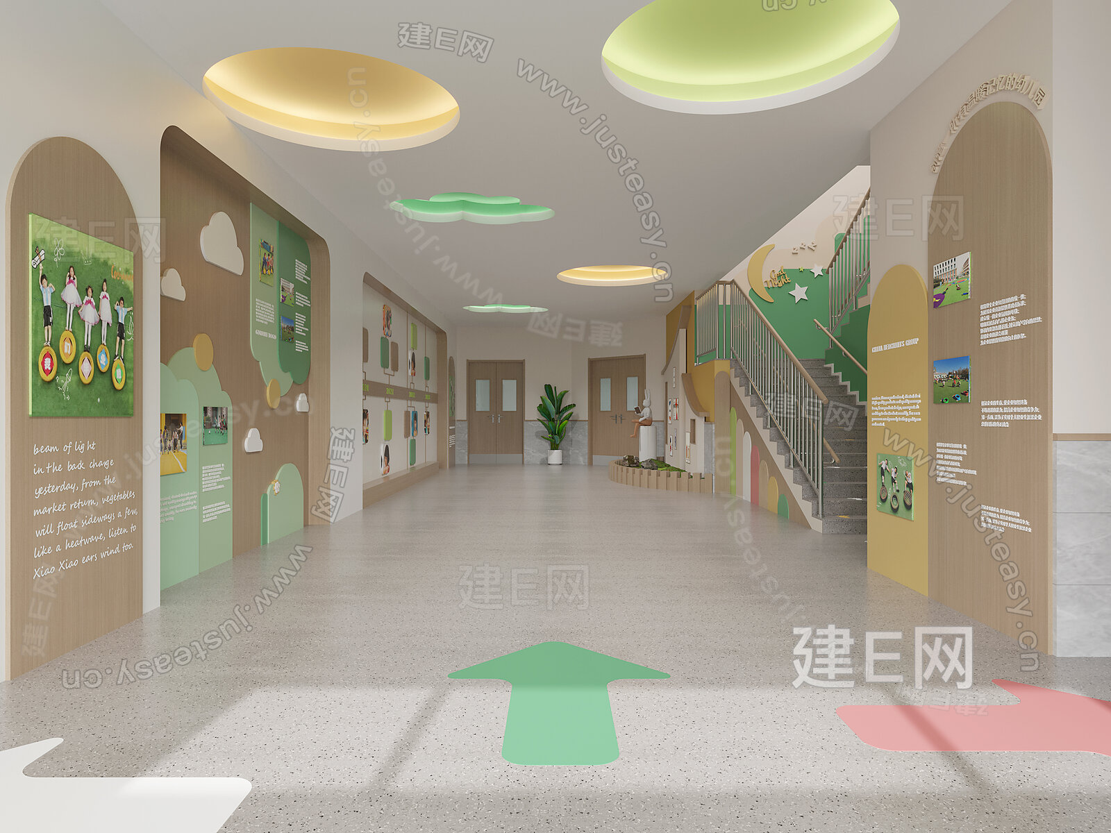 【现代幼儿园3d模型】建e网现代幼儿园3d模型下载 Id110318877 打造3d现代幼儿园模型免费下载平台