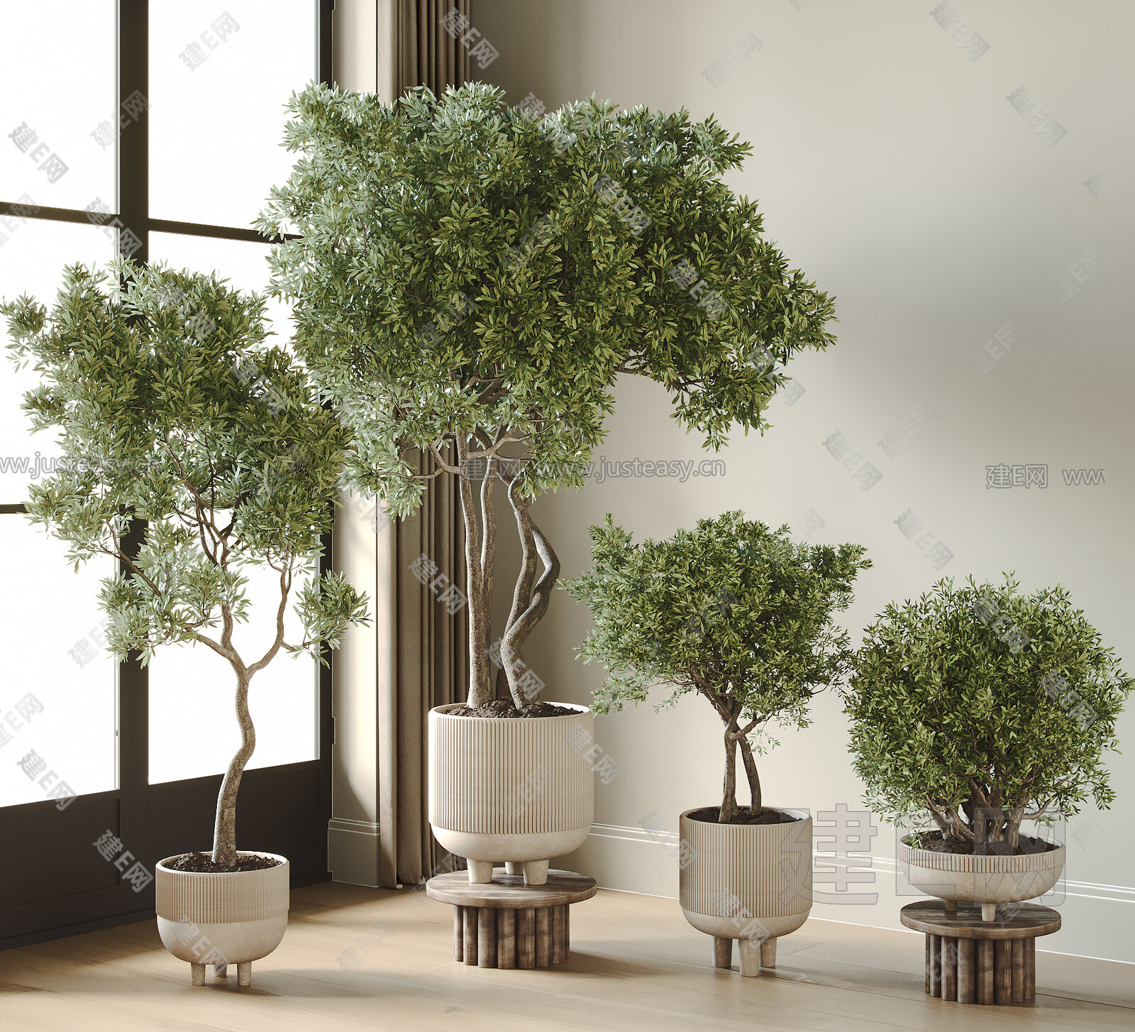 【侘寂风植物盆栽3d模型】建e网侘寂风植物盆栽3d模型下载 Id110908862 打造3d侘寂风植物盆栽模型免费下载平台