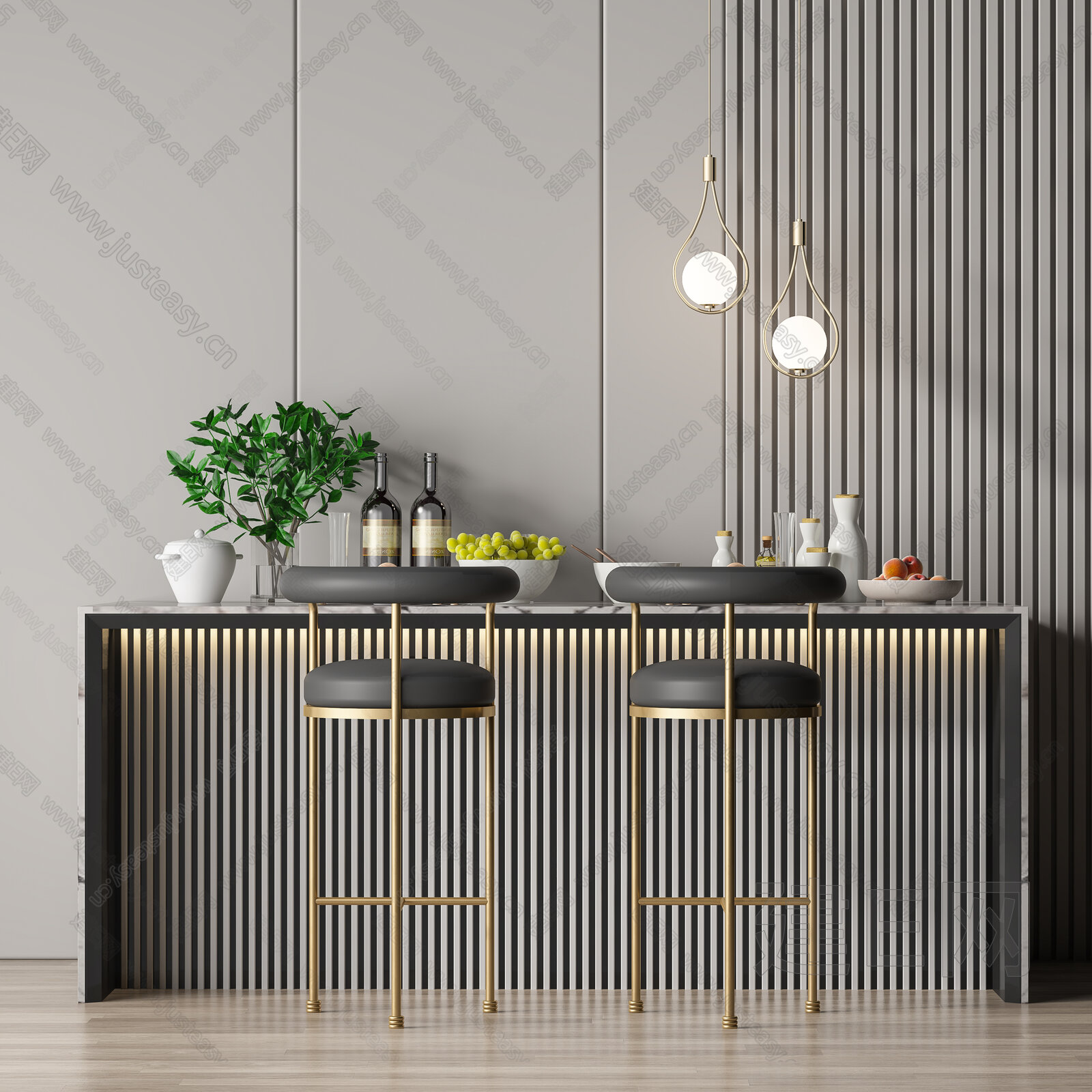 【现代吧台3d模型】建e网现代吧台3d模型下载 Id112088374 打造3d现代吧台模型免费下载平台