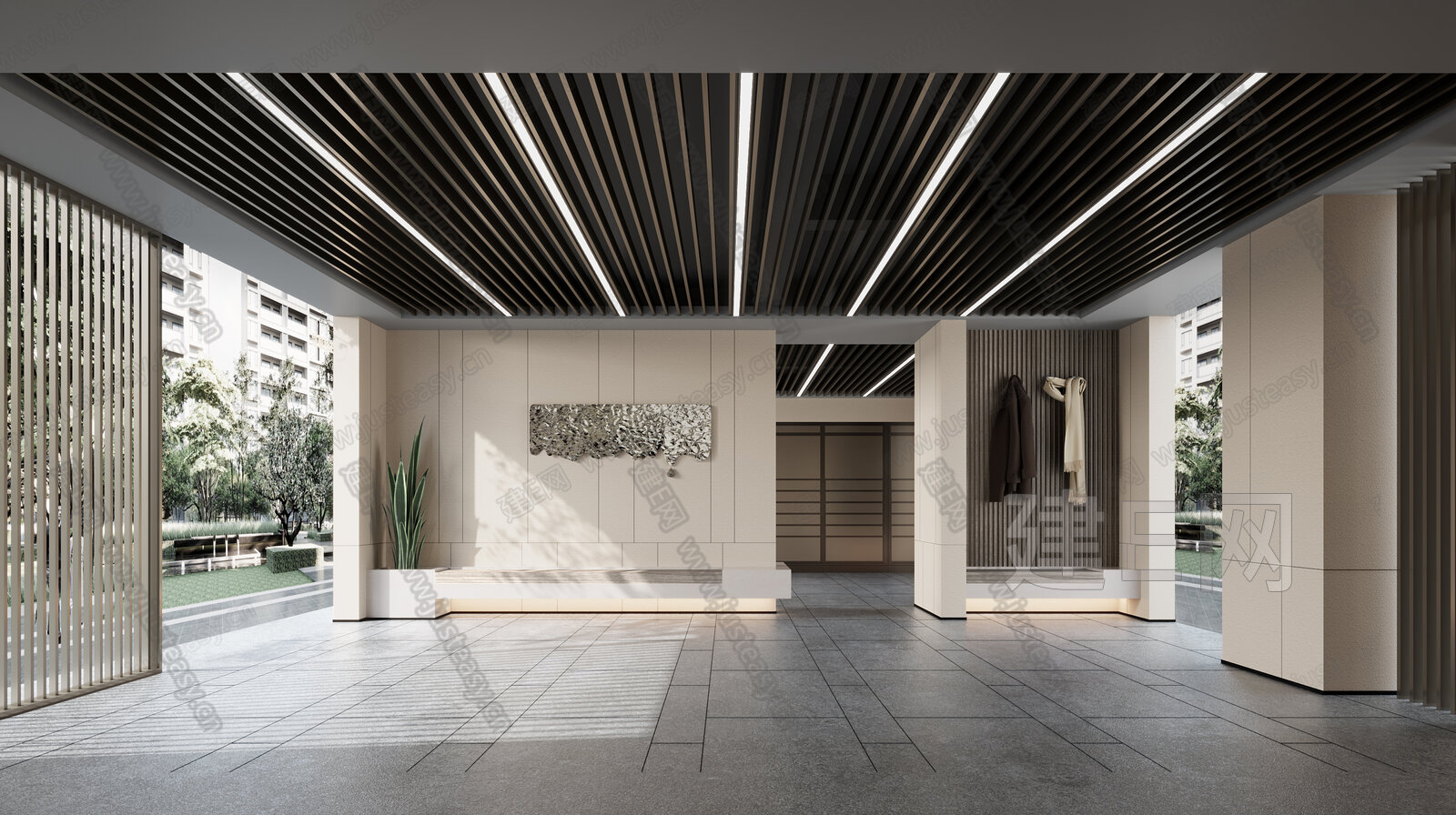 【现代休息区3d模型】建e网现代休息区3d模型下载 Id111695243 打造3d现代休息区模型免费下载平台