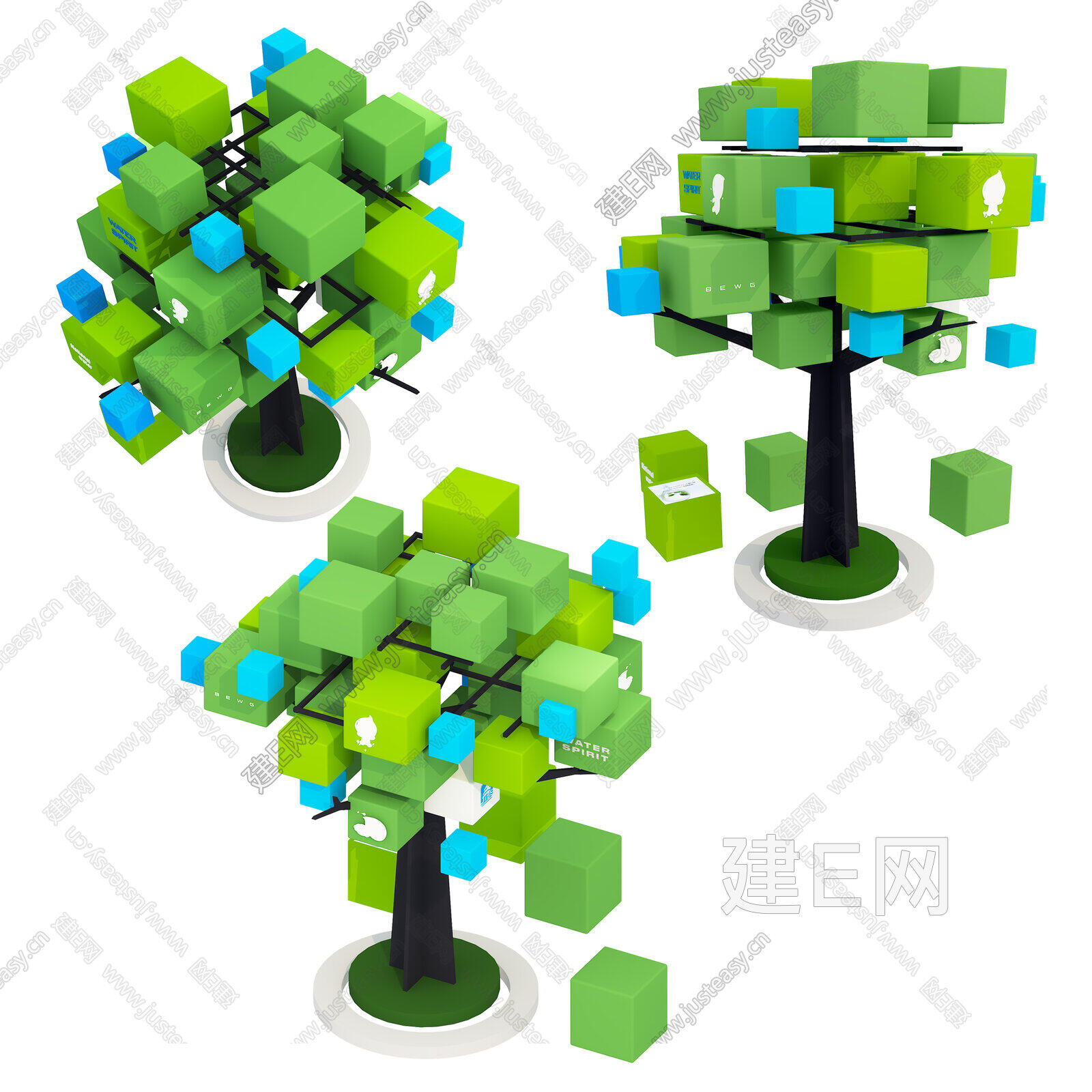 【现代科技树雕塑3d模型】建e网现代科技树雕塑3d模型下载 Id112350601 打造3d现代科技树雕塑模型免费下载平台