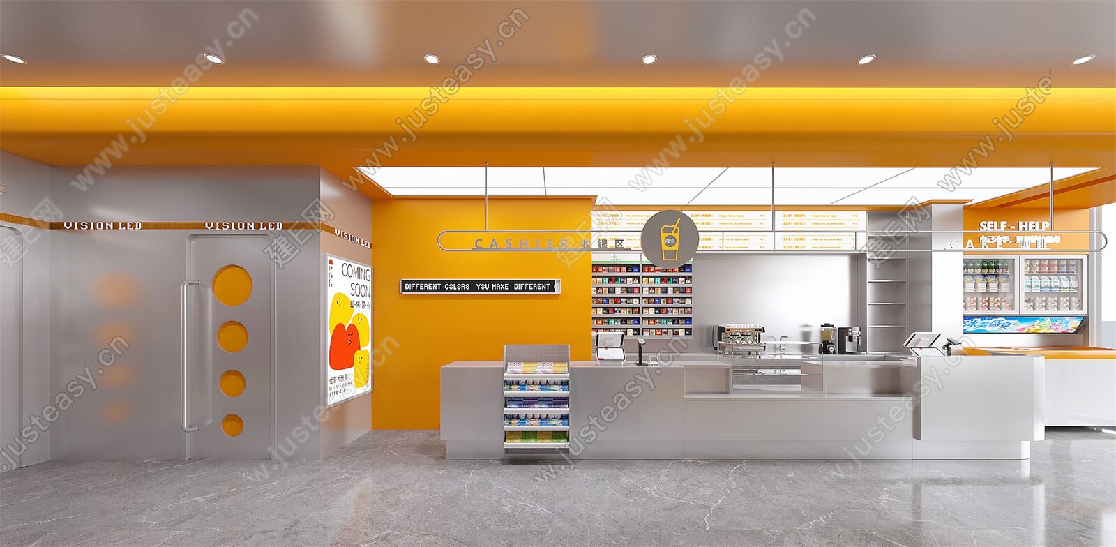 【现代超市便利店前台3d模型】建e网现代超市便利店前台3d模型下载 Id113202671 打造3d现代超市便利店前台模型免费下载平台