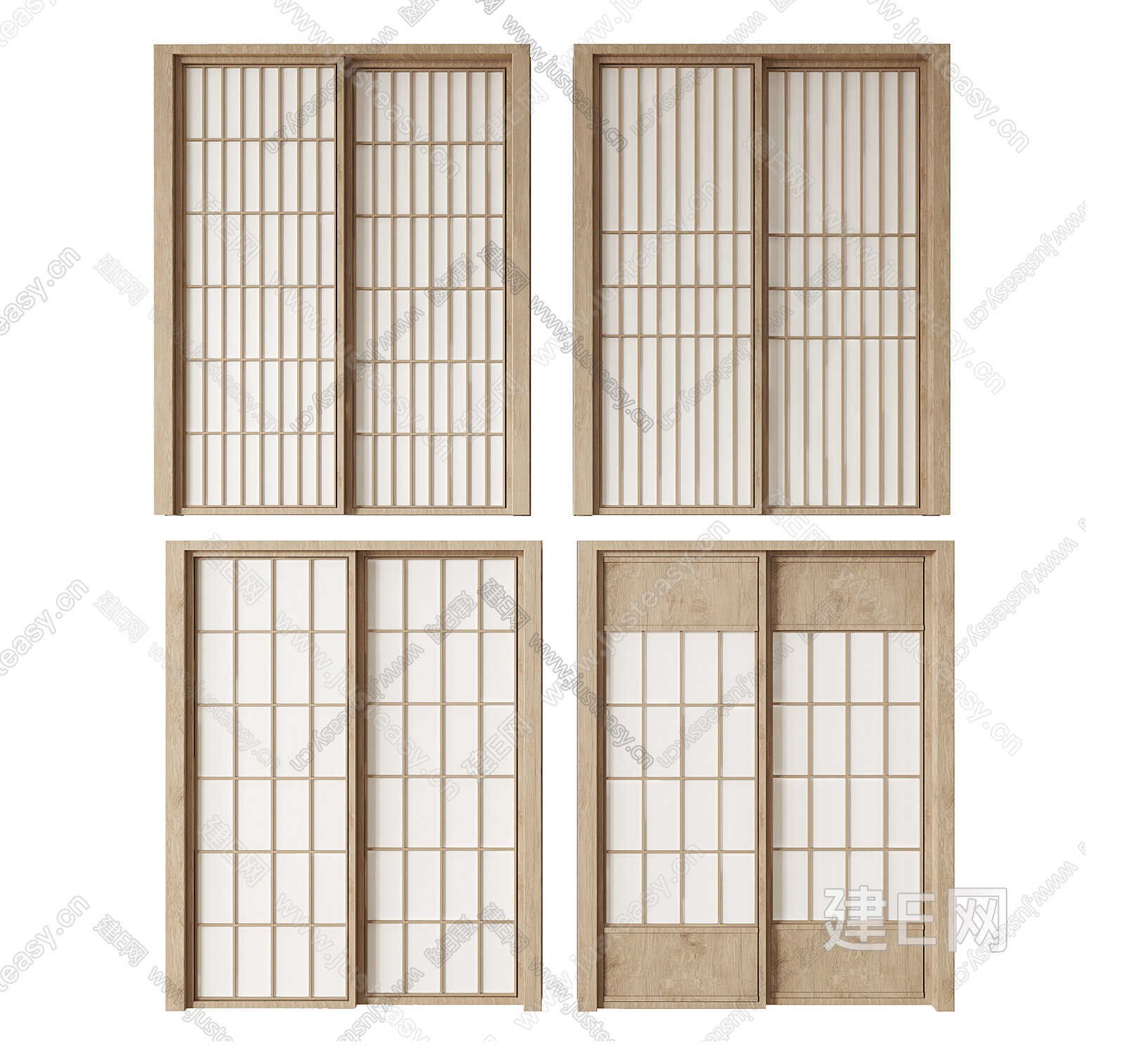 【日式推拉门3d模型】建e网日式推拉门3d模型下载 Id107631763 打造3d日式推拉门模型免费下载平台