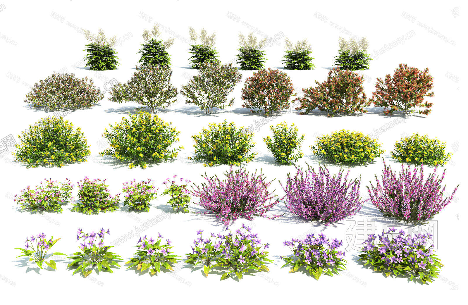 【现代花卉灌木组3d模型】建e网现代花卉灌木组3d模型下载 Id108024855 打造3d现代花卉灌木组模型免费下载平台