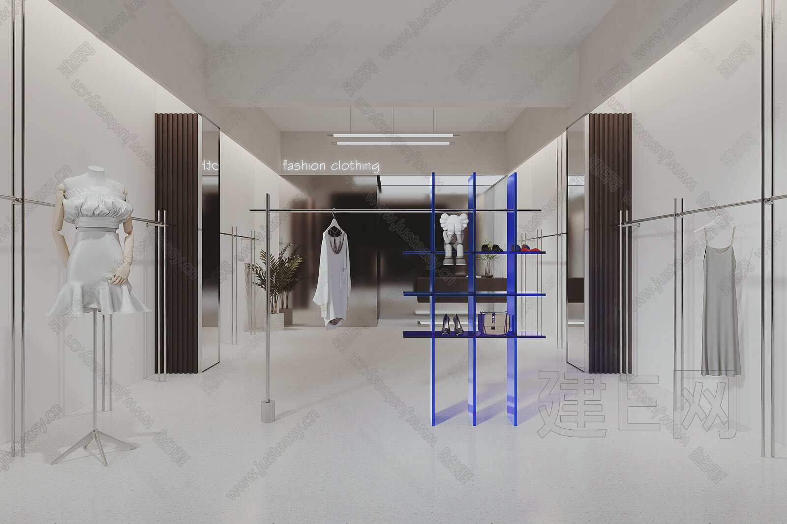 【现代服装店3d模型】建e网现代服装店3d模型下载 Id108156121 打造3d现代服装店模型免费下载平台
