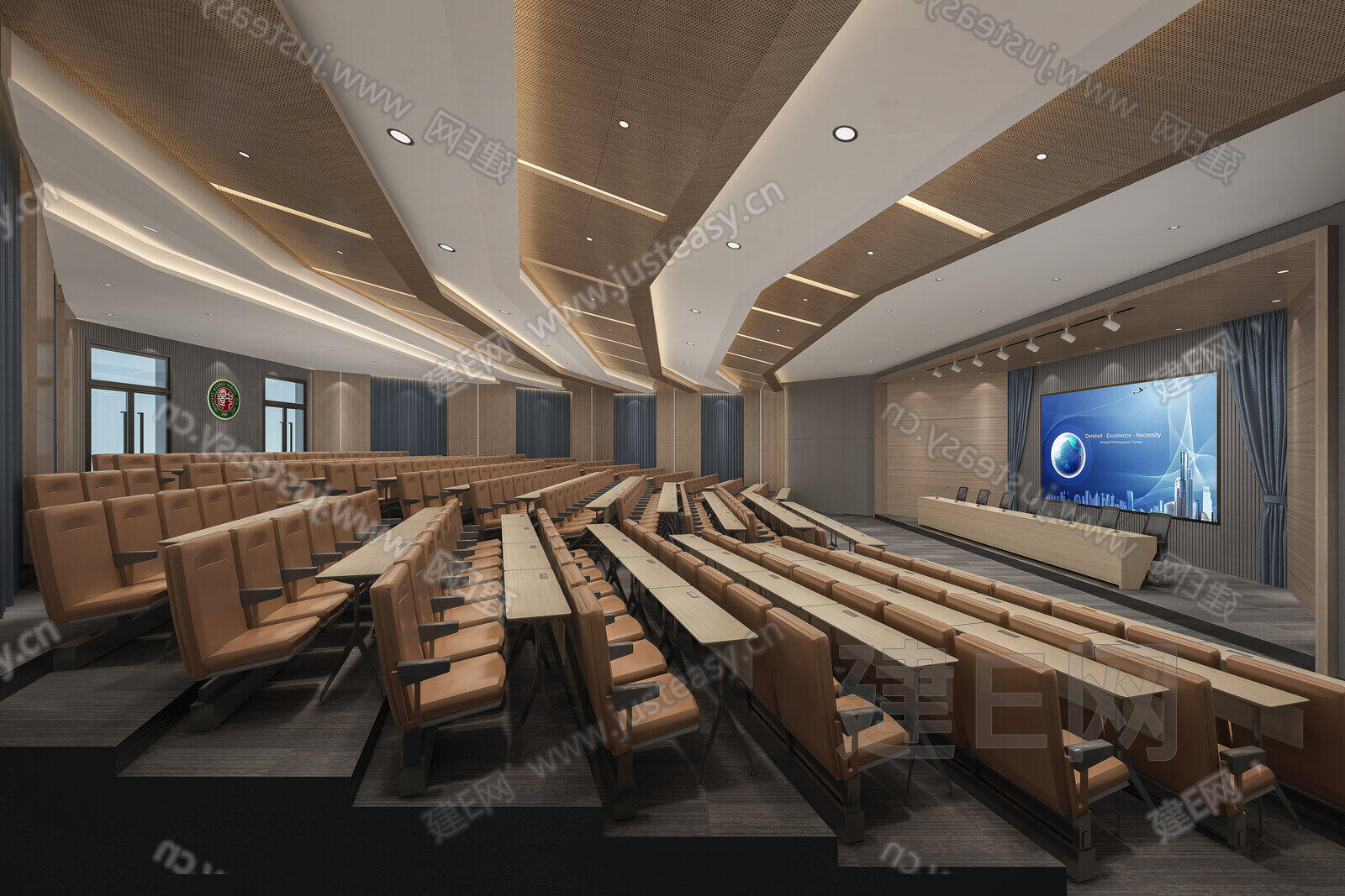 【现代报告厅3d模型】建e网现代报告厅3d模型下载 Id109008051 打造3d现代报告厅模型免费下载平台