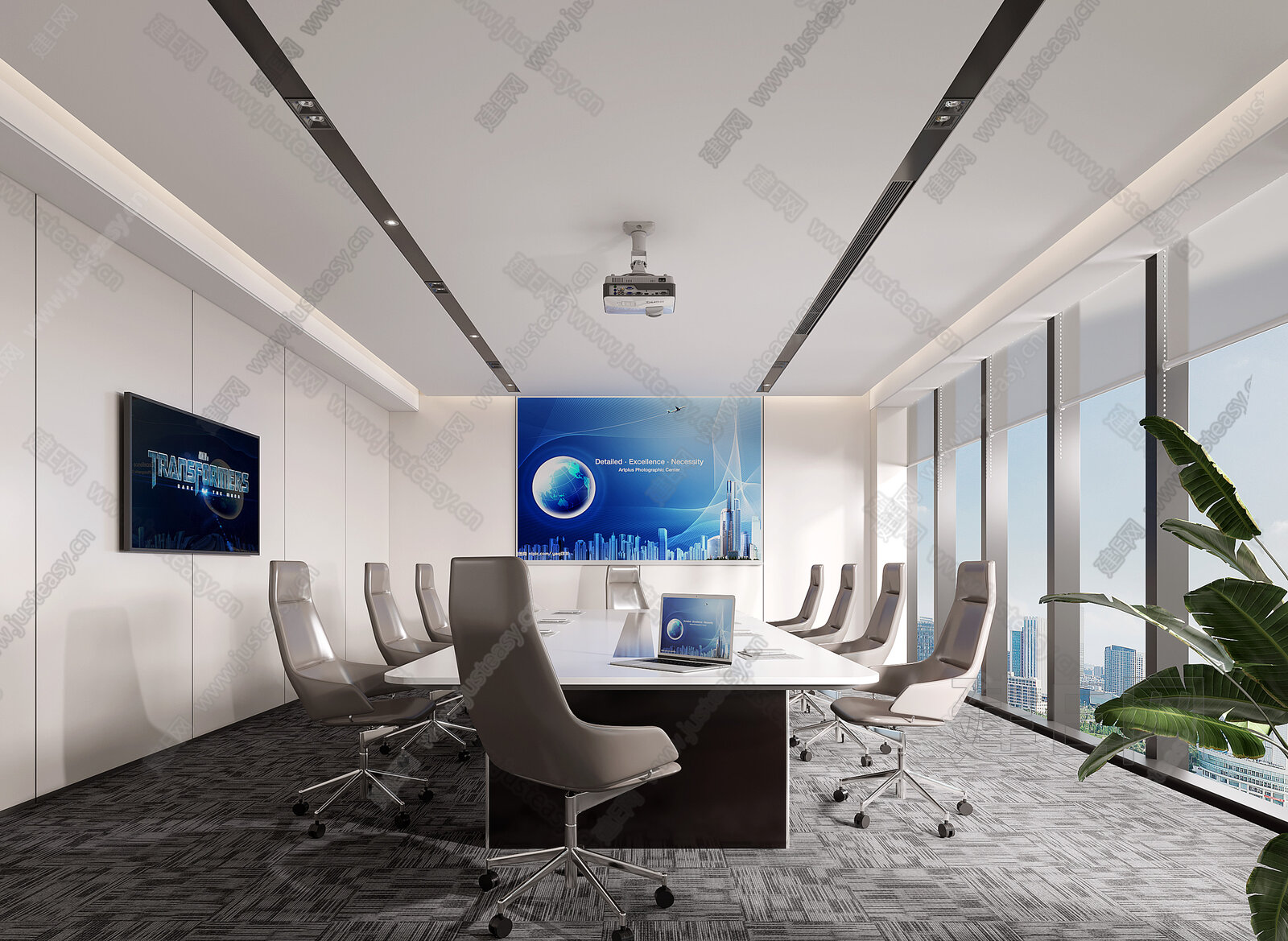 【现代会议室3d模型】建e网现代会议室3d模型下载 Id101012523 打造3d现代会议室模型免费下载平台