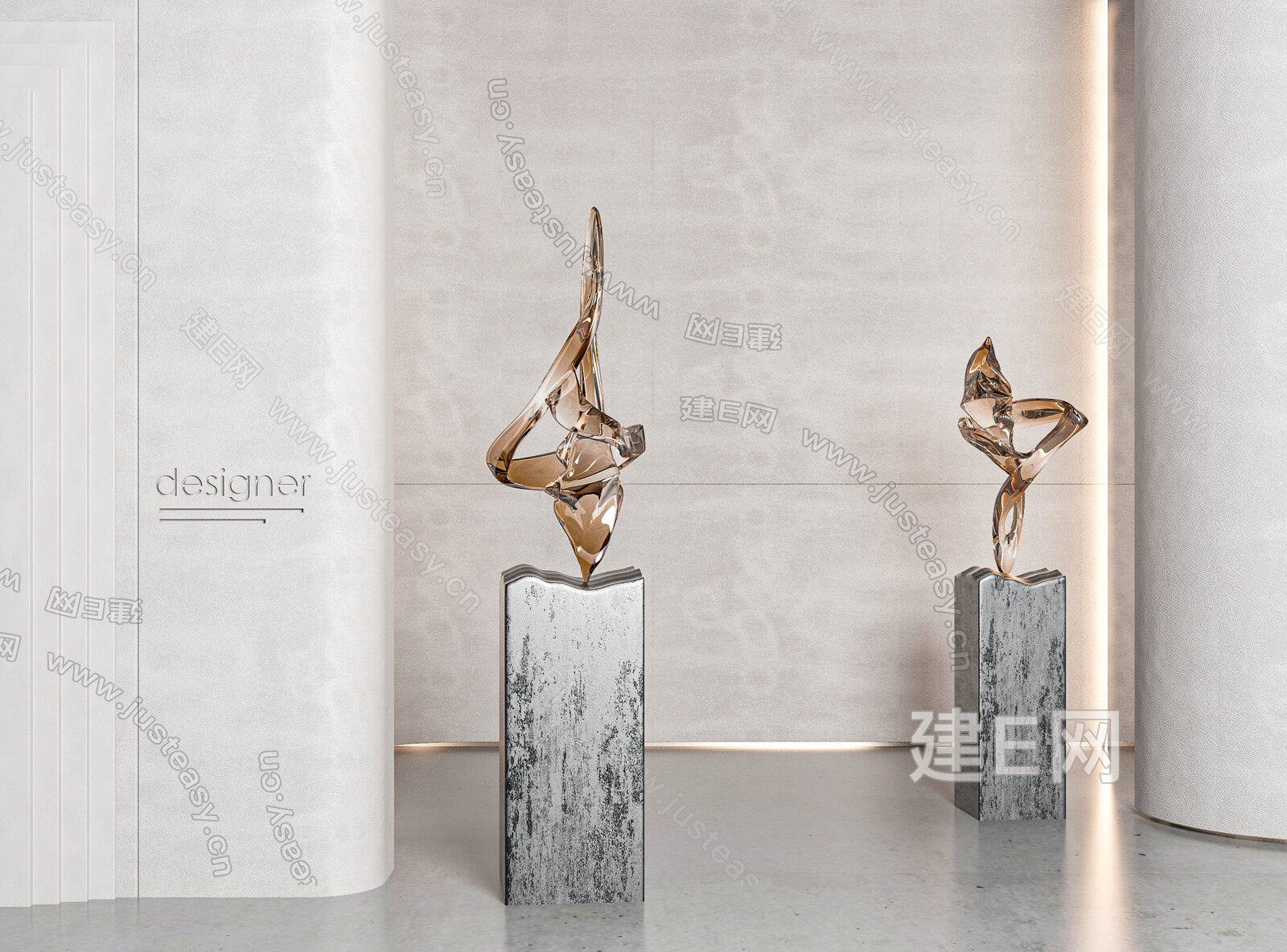 【现代雕塑3d模型】建e网现代雕塑3d模型下载 Id100947070 打造3d现代雕塑模型免费下载平台