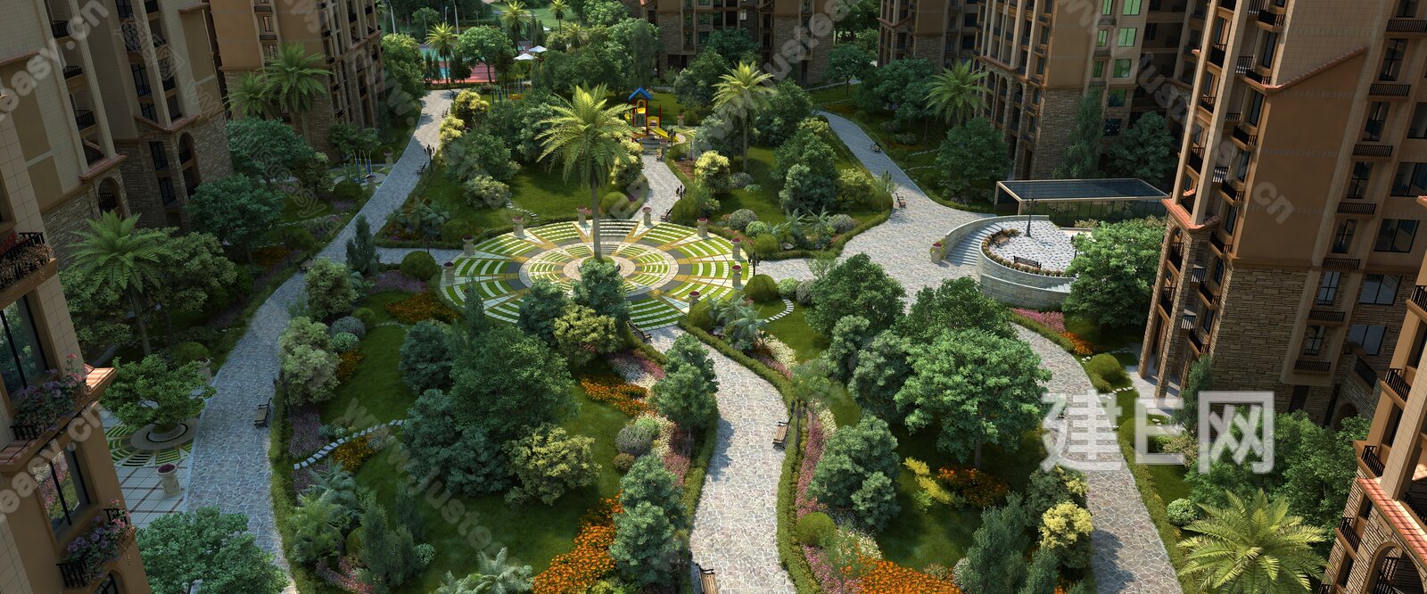 【现代园林景观3d模型】建e网现代园林景观3d模型下载 Id101536807 打造3d现代园林景观模型免费下载平台