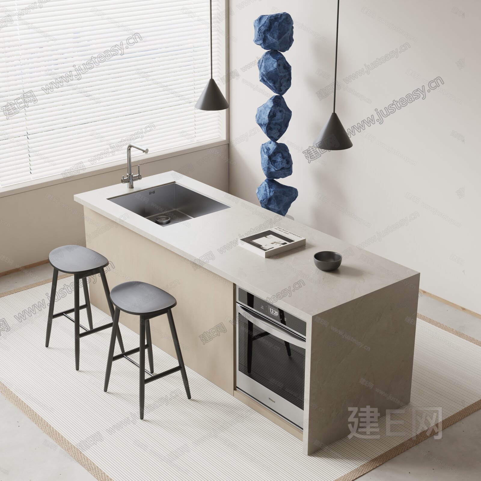 【kartell 现代吧台3d模型】建e网kartell 现代吧台3d模型下载 Id101471296 打造3dkartell 现代吧台