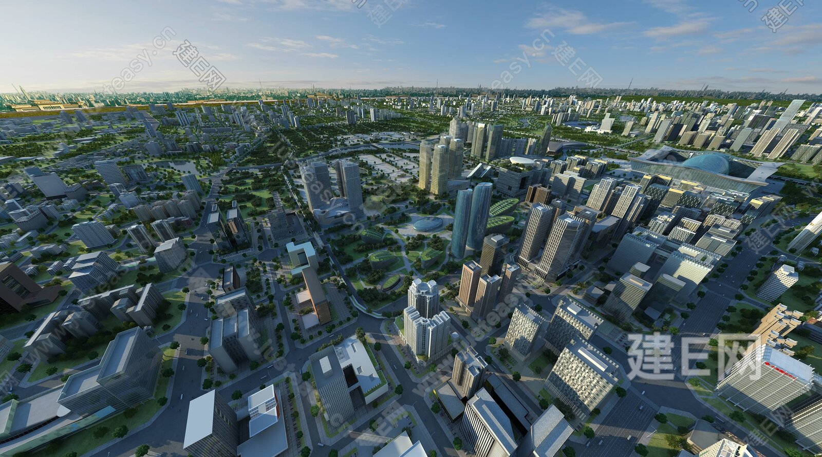 【现代城市鸟瞰3d模型】建e网现代城市鸟瞰3d模型下载 Id102192153 打造3d现代城市鸟瞰模型免费下载平台