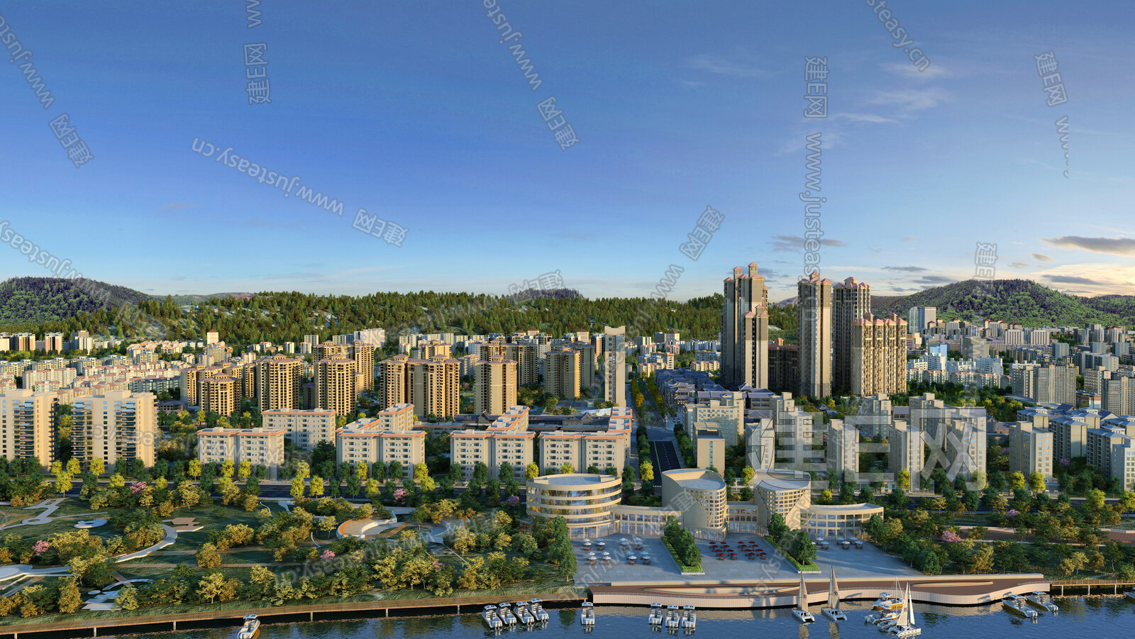 【现代城市鸟瞰3d模型】建e网现代城市鸟瞰3d模型下载 Id101733459 打造3d现代城市鸟瞰模型免费下载平台