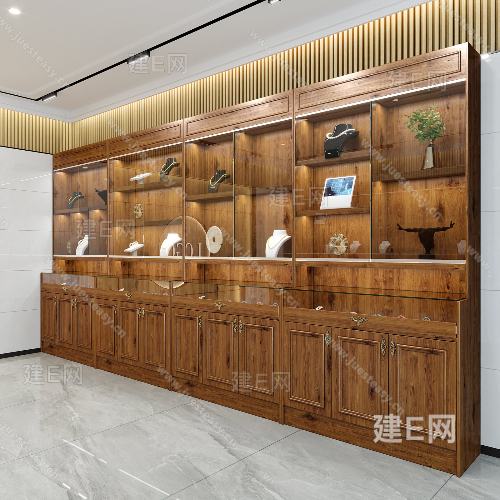 【现代珠宝首饰店3d模型】建e网现代珠宝首饰店3d模型下载 Id103699564 打造3d现代珠宝首饰店模型免费下载平台