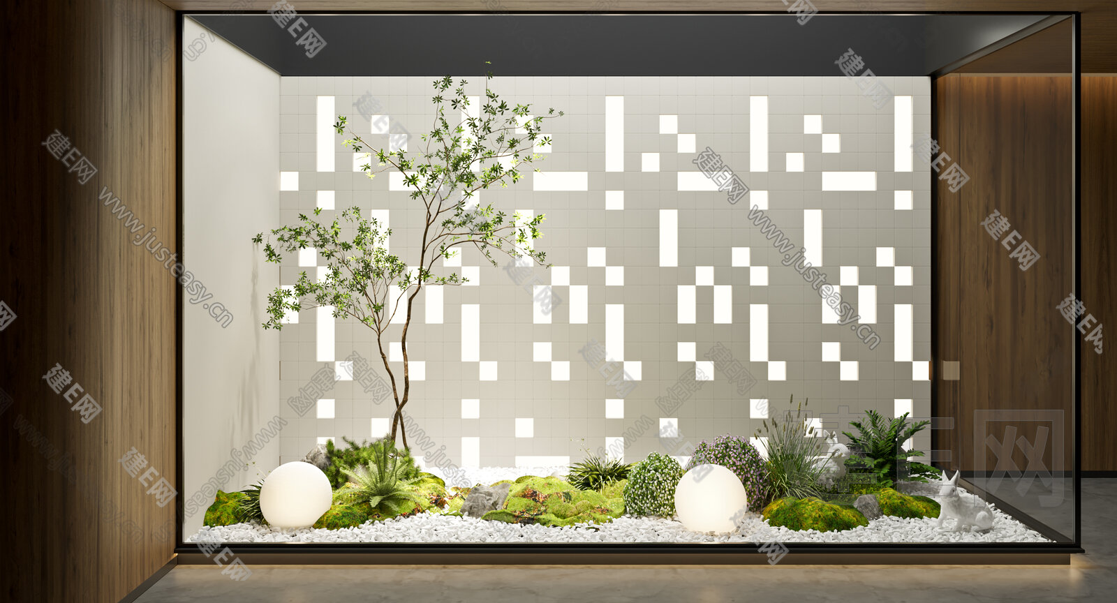【现代室内造景3d模型】建e网现代室内造景3d模型下载 Id103502893 打造3d现代室内造景模型免费下载平台
