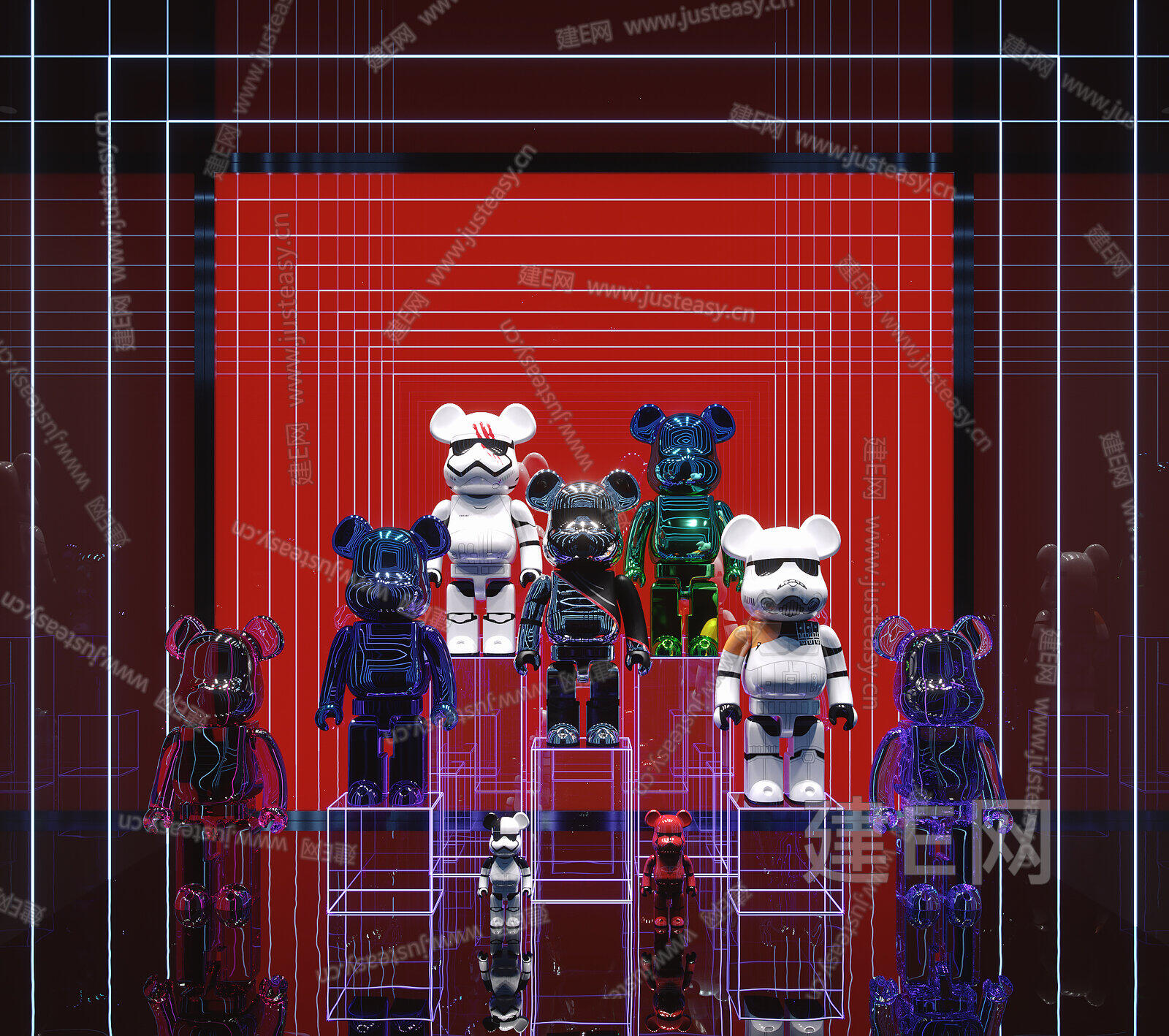 【现代kaws公仔暴力熊3d模型】建e网现代kaws公仔暴力熊3d模型下载 Id104813615 打造3d现代kaws公仔暴力熊模型