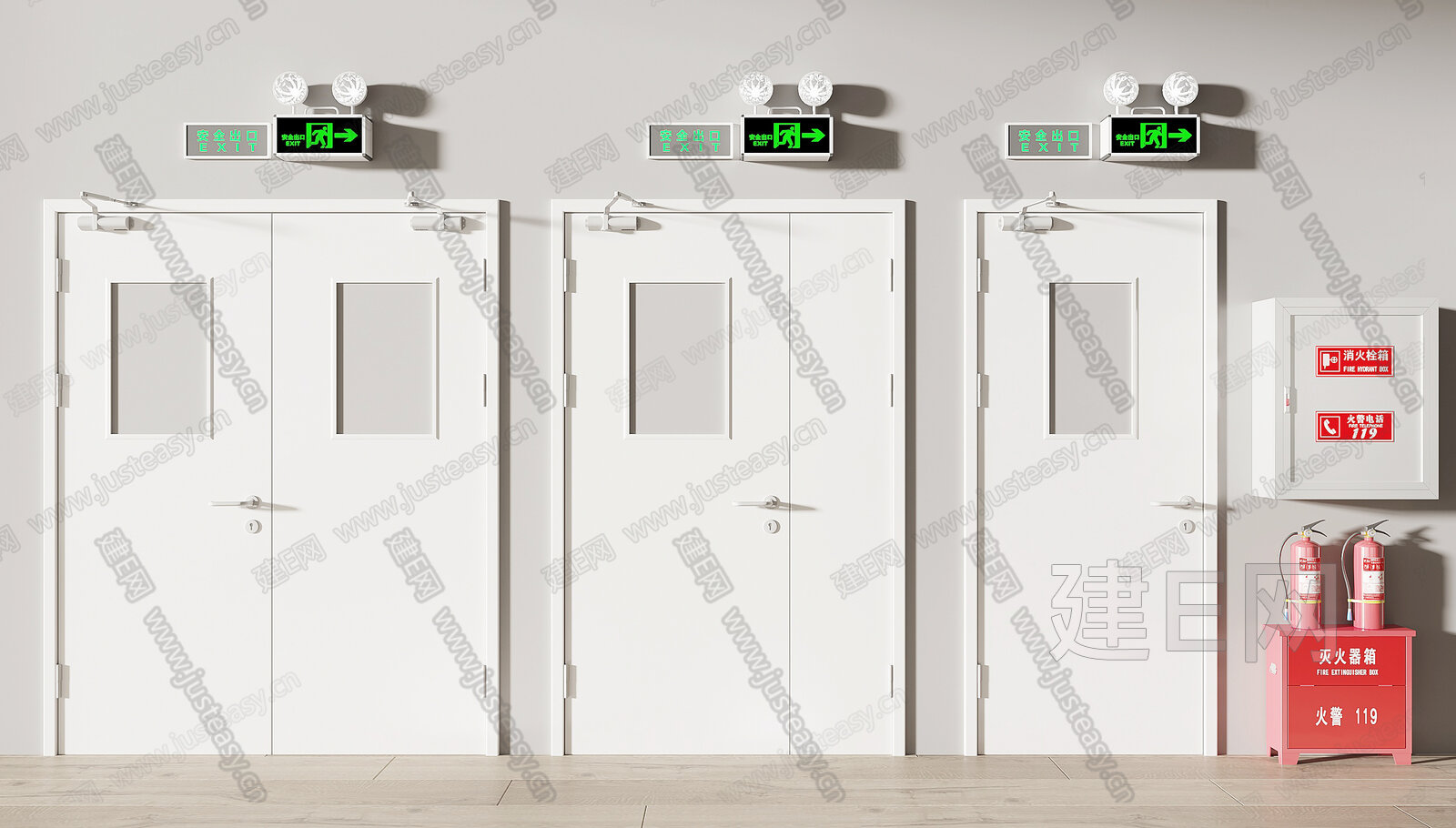【现代消防门3d模型】建e网现代消防门3d模型下载 Id104551513 打造3d现代消防门模型免费下载平台