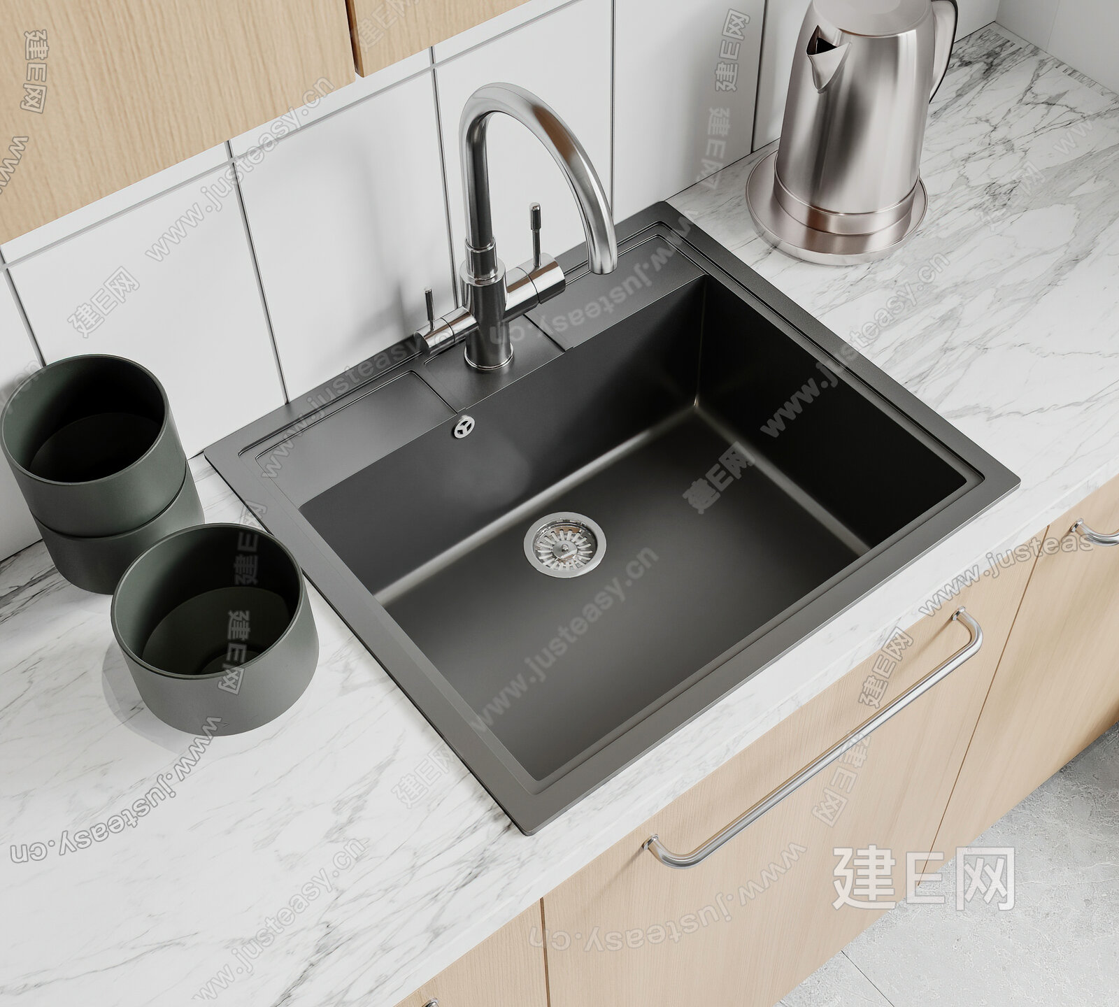 【现代不锈钢水槽3d模型】建e网现代不锈钢水槽3d模型下载 Id104551485 打造3d现代不锈钢水槽模型免费下载平台
