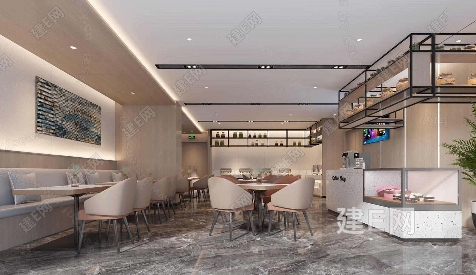 【现代酒店早餐厅3d模型】建e网现代酒店早餐厅3d模型下载 Id114250863 打造3d现代酒店早餐厅模型免费下载平台