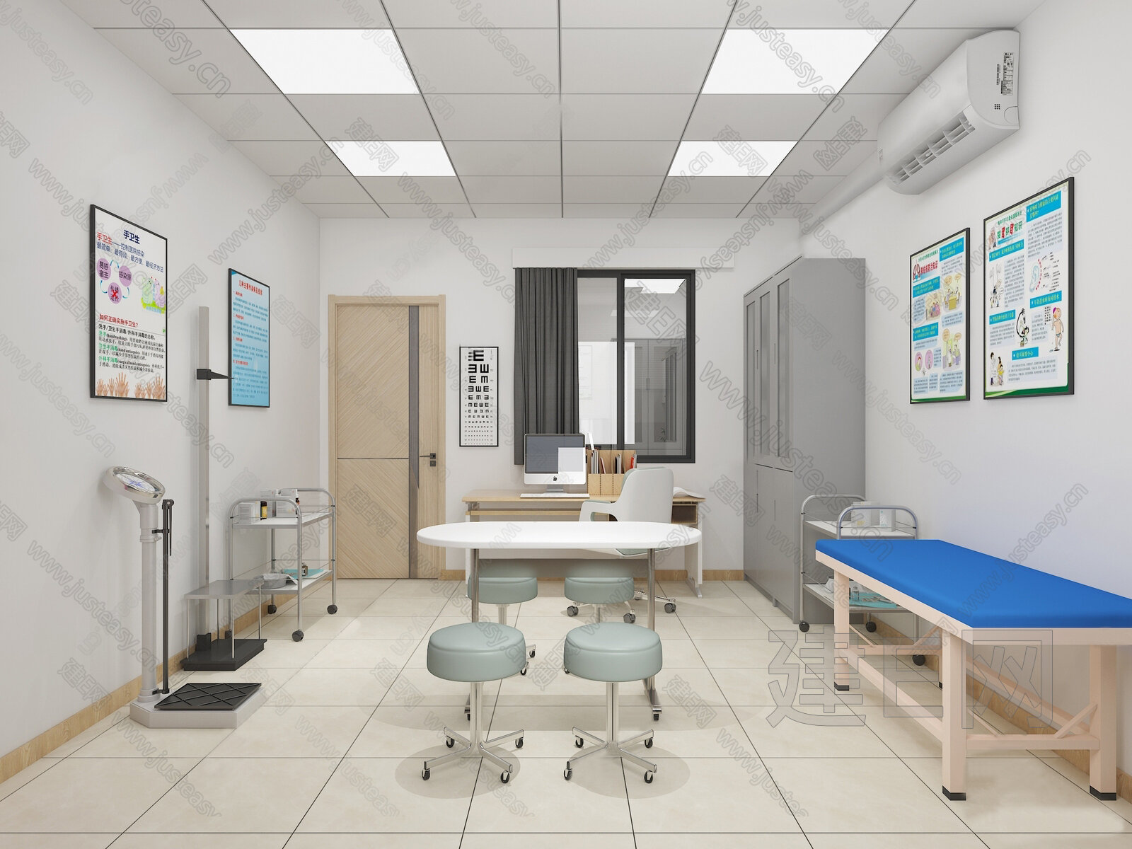 【现代医院诊所3d模型】建e网现代医院诊所3d模型下载 Id114316317 打造3d现代医院诊所模型免费下载平台