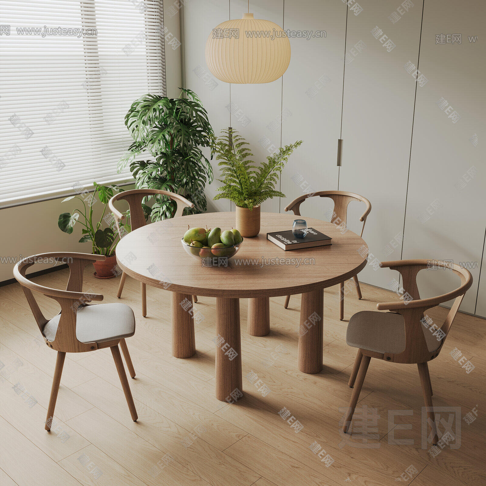 【现代原木餐桌椅组合3d模型】建e网现代原木餐桌椅组合3d模型下载 Id114513045 打造3d现代原木餐桌椅组合模型免费下载平台